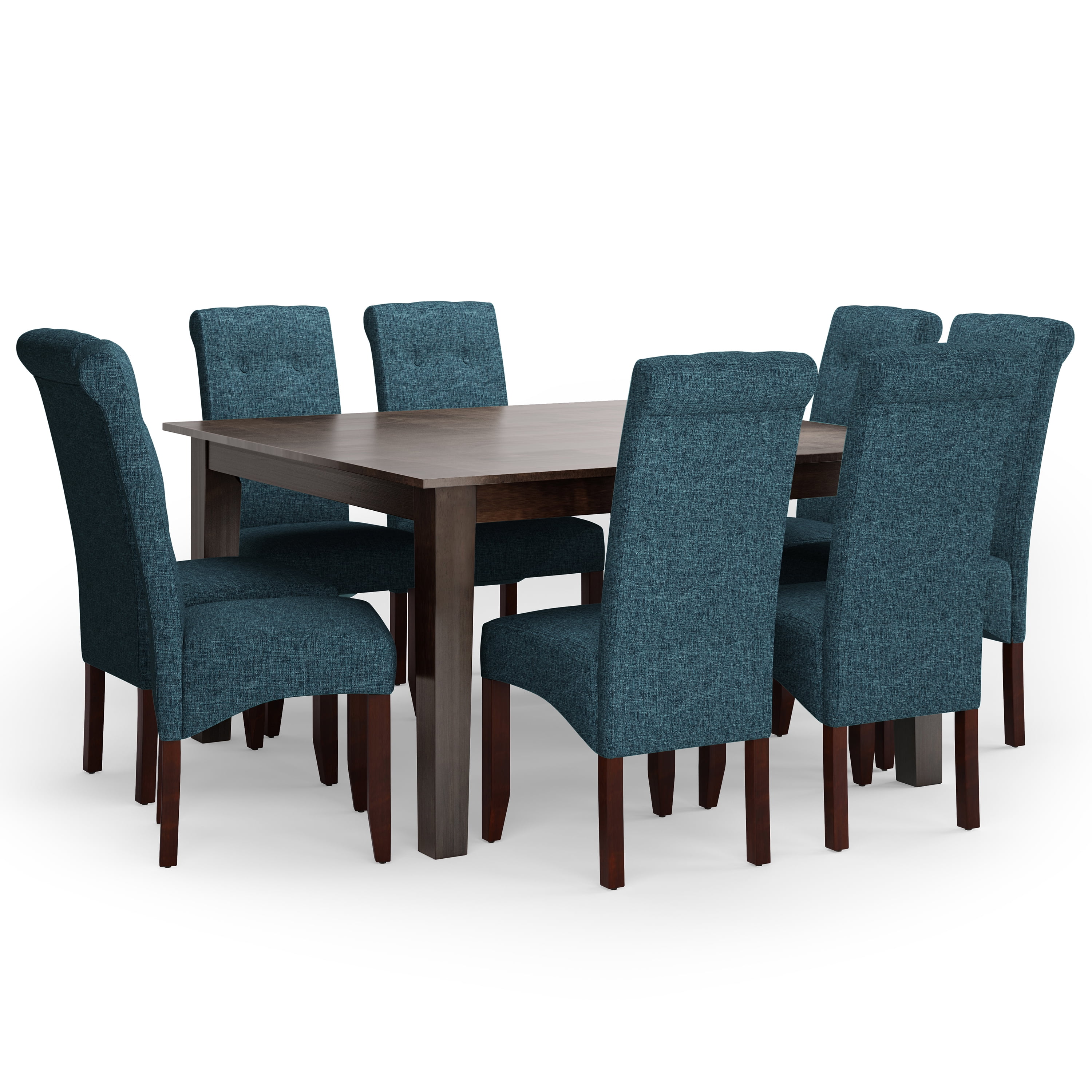 Simpli Home Cosmopolitan Transitional 9 Pc Dining Set with 8 ...