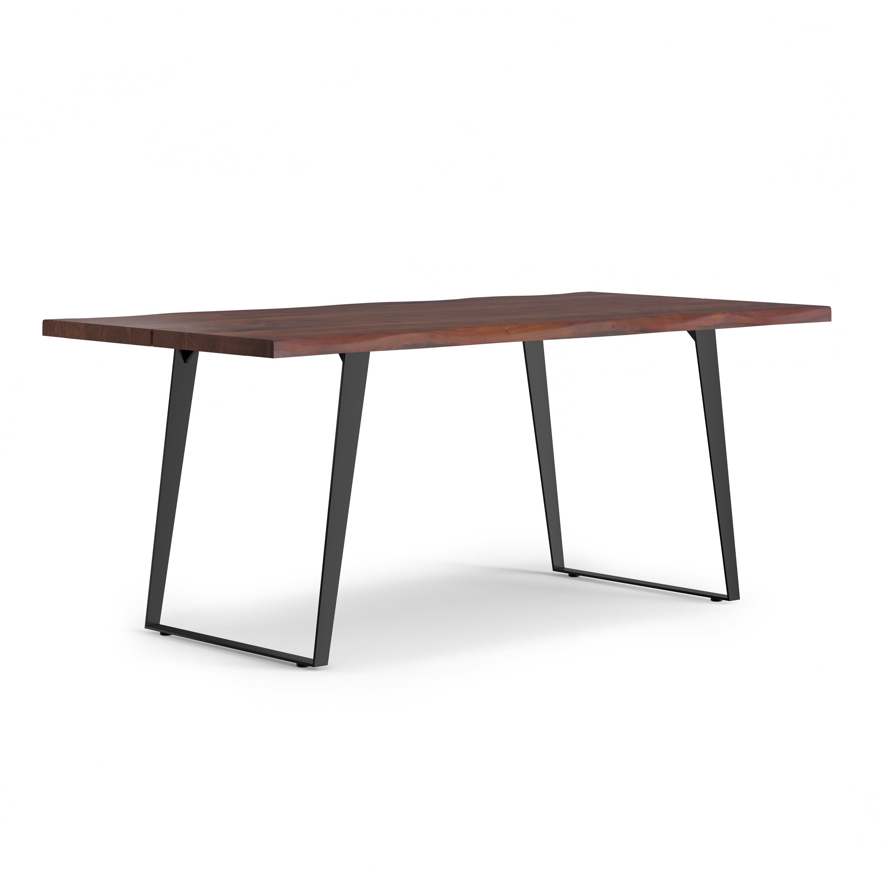 Simpli Home Delta 72 inch x 36 inch Rectangle Modern Industrial Dining ...