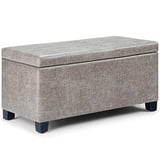 Dover 36 inch Wide Contemporary Storage Ottoman Bench in Distressed ...