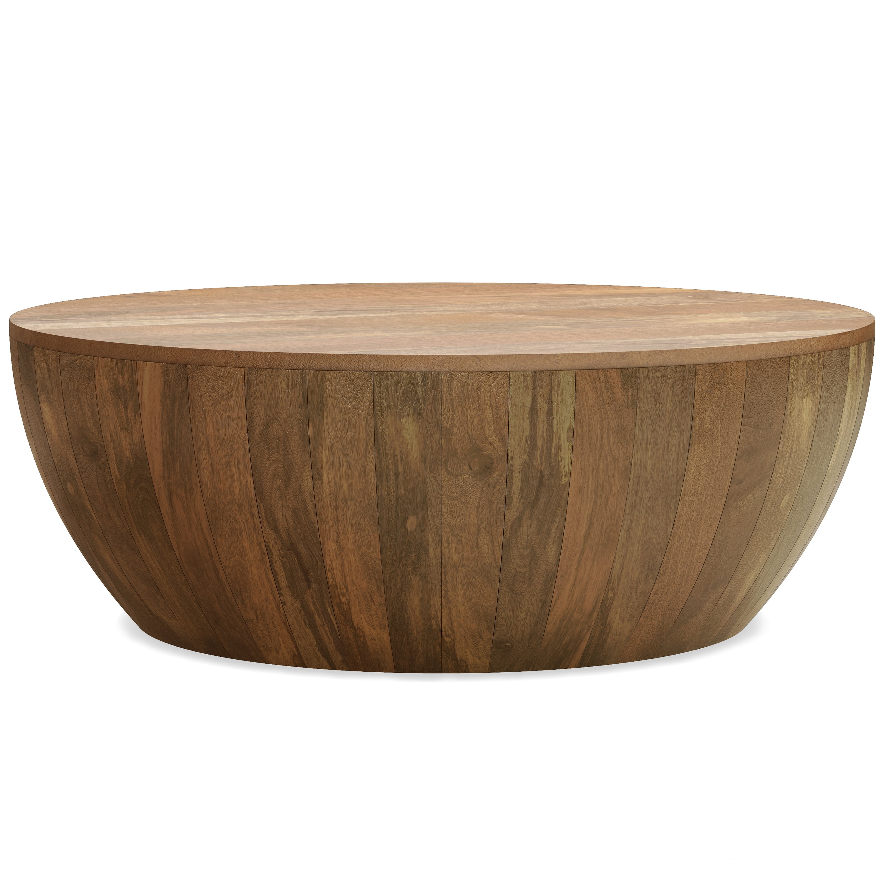 Simpli Home Elmbrook 34 inch Wide Solid Mango Modern Industrial Drum ...