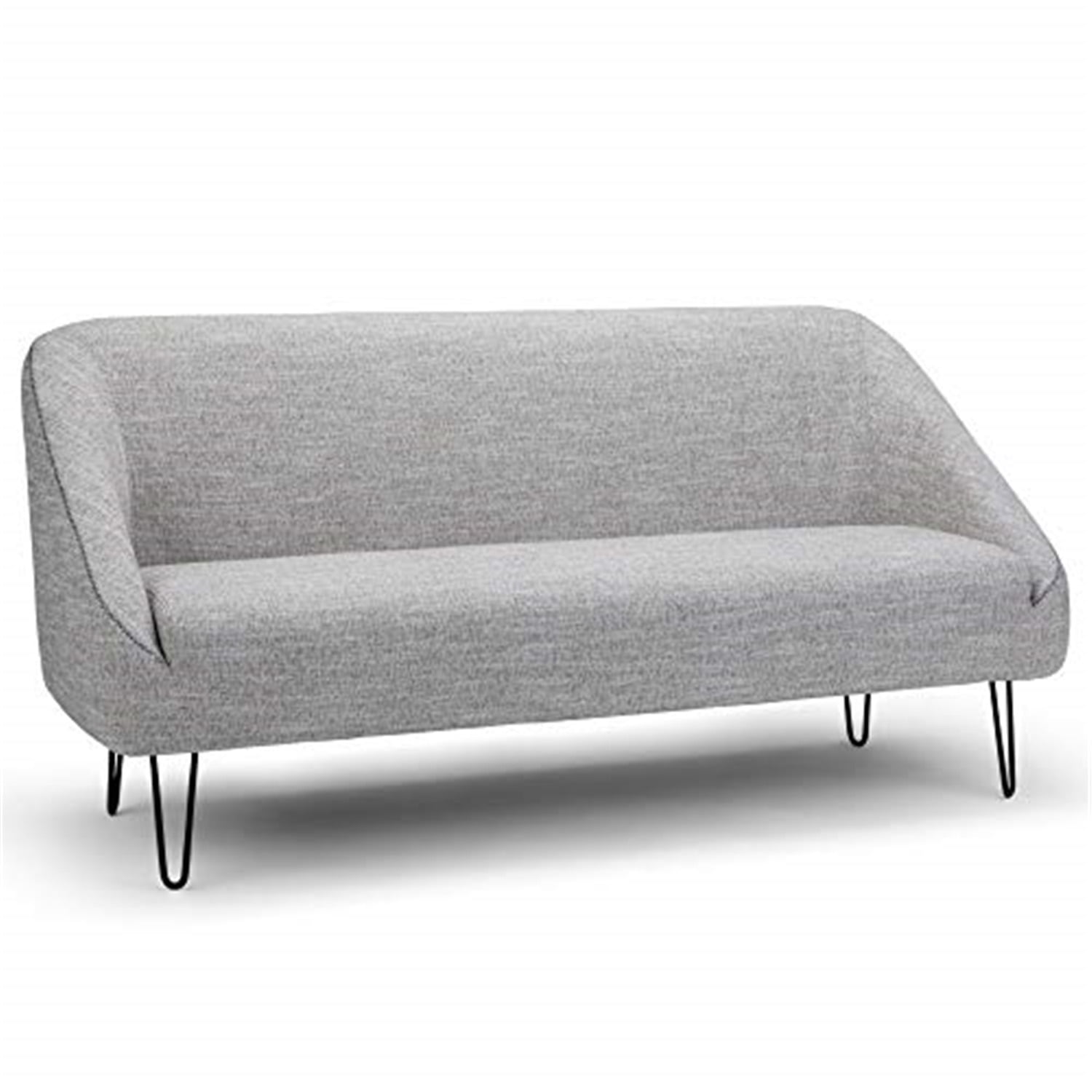Simpli Home Gretchen Sofa in Oatmeal and Black - Walmart.com