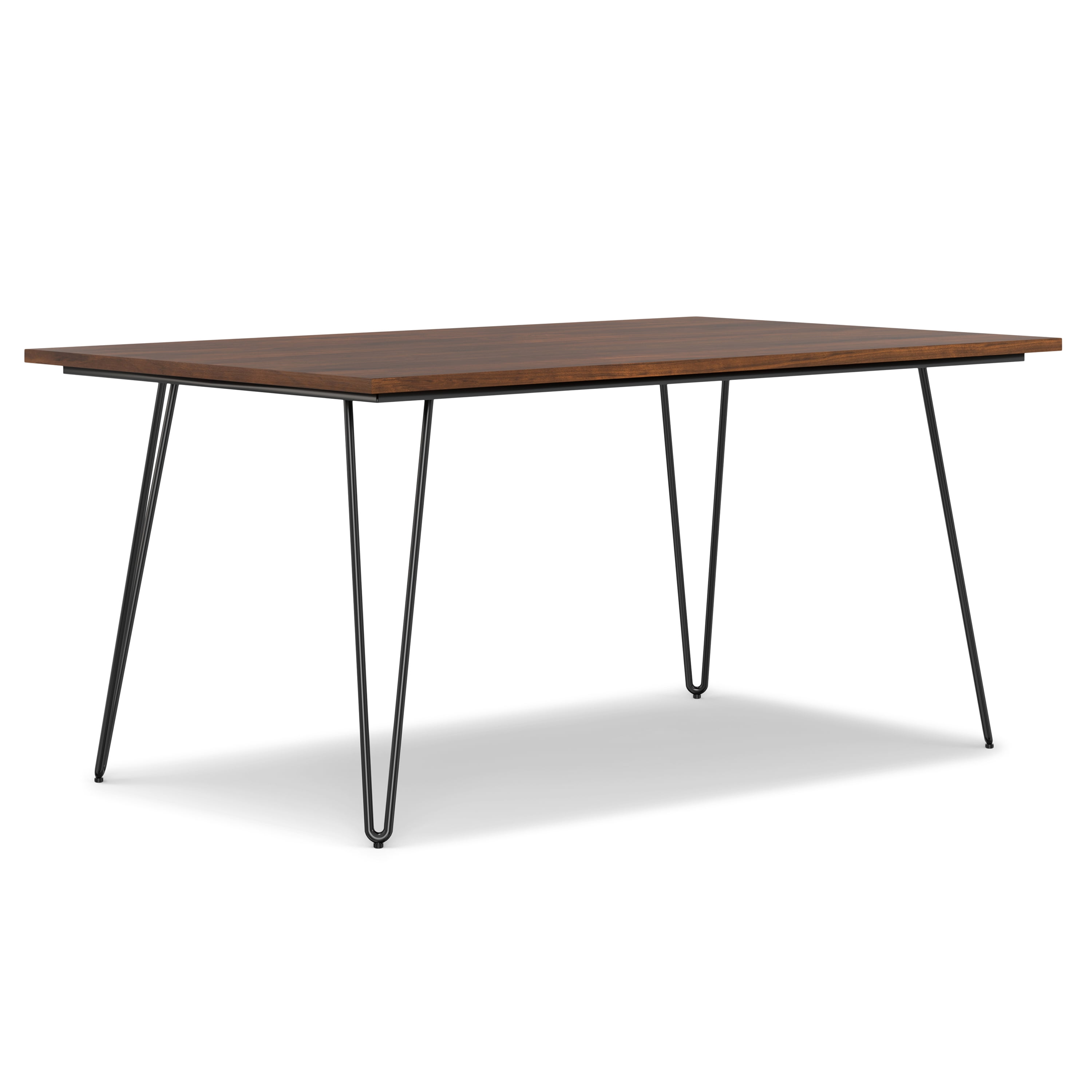 Simpli Home Hunter 66 inch x 40 inch Rectangle Industrial Dining Table ...