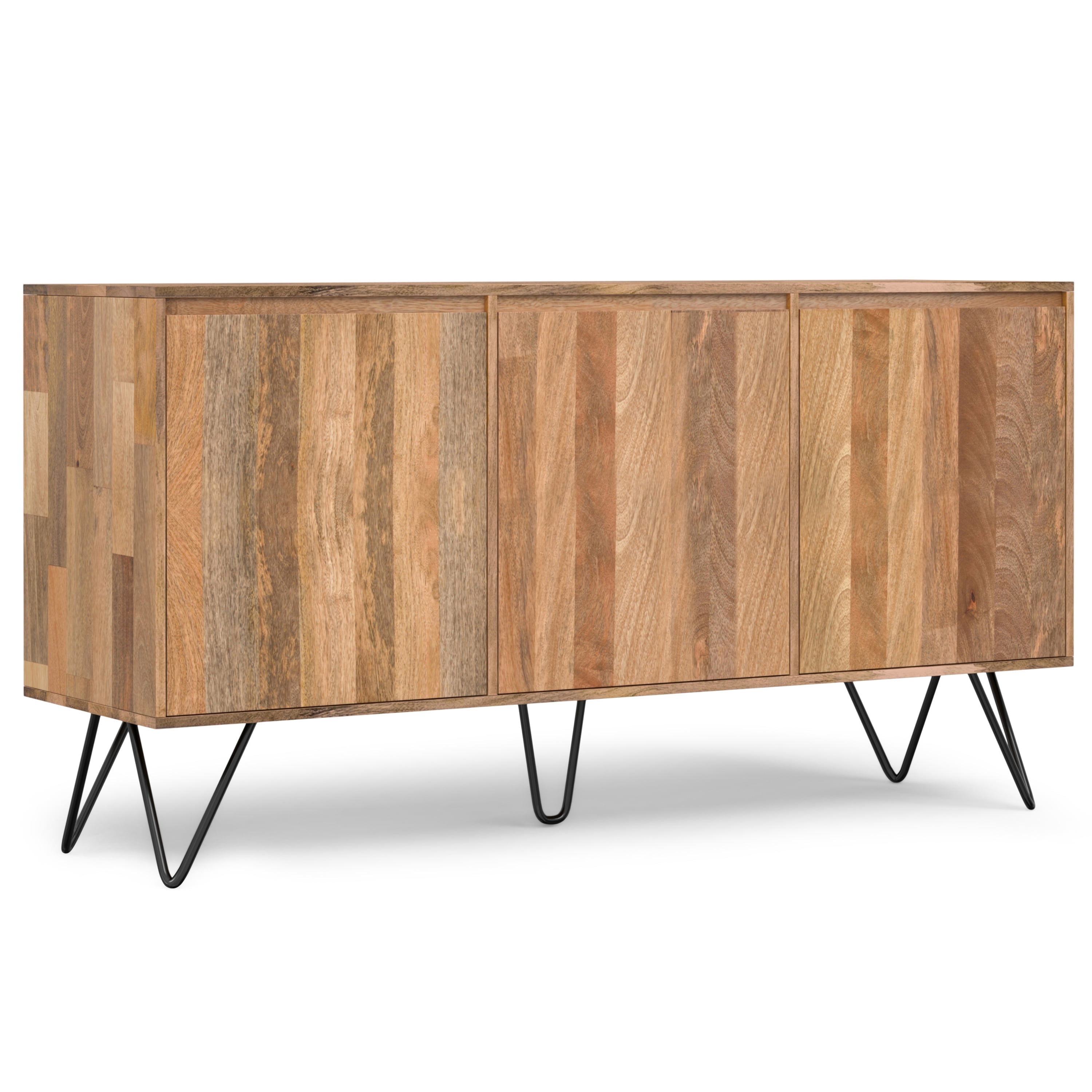 Simpli Home Hunter 60x18 inch Solid Mango Wood and Iron Sideboard ...