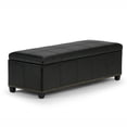 Simpli Home Kingsley Large Storage Ottoman Bench - Walmart.com