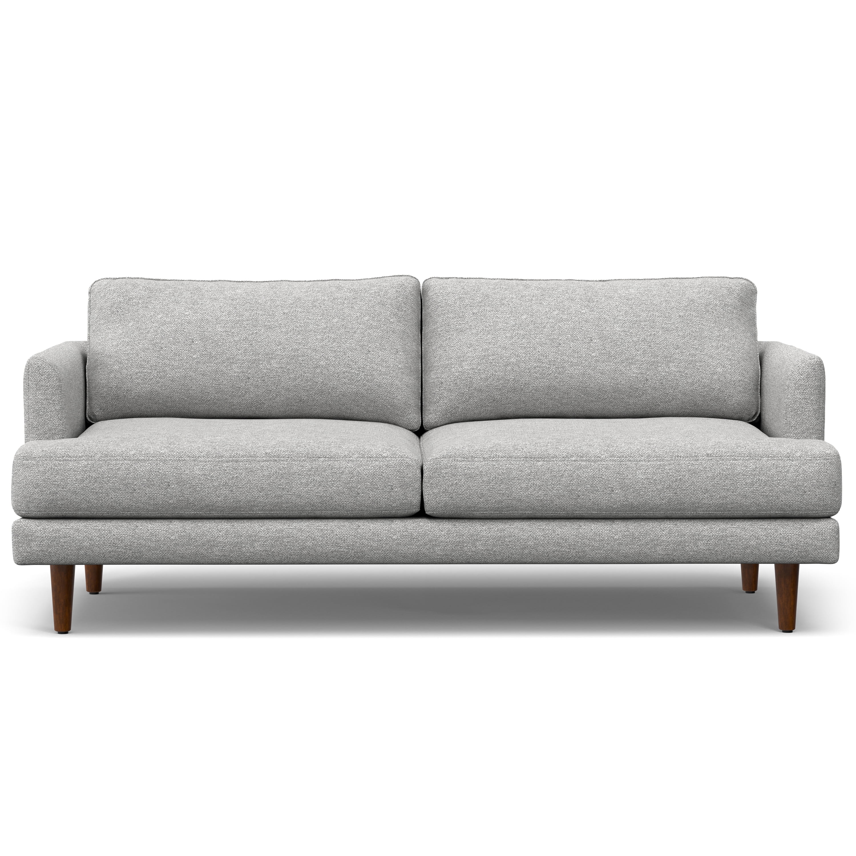 Livingston 76 inch Wide Mid-Century Modern Loveseat Sofa in Mist Grey ...