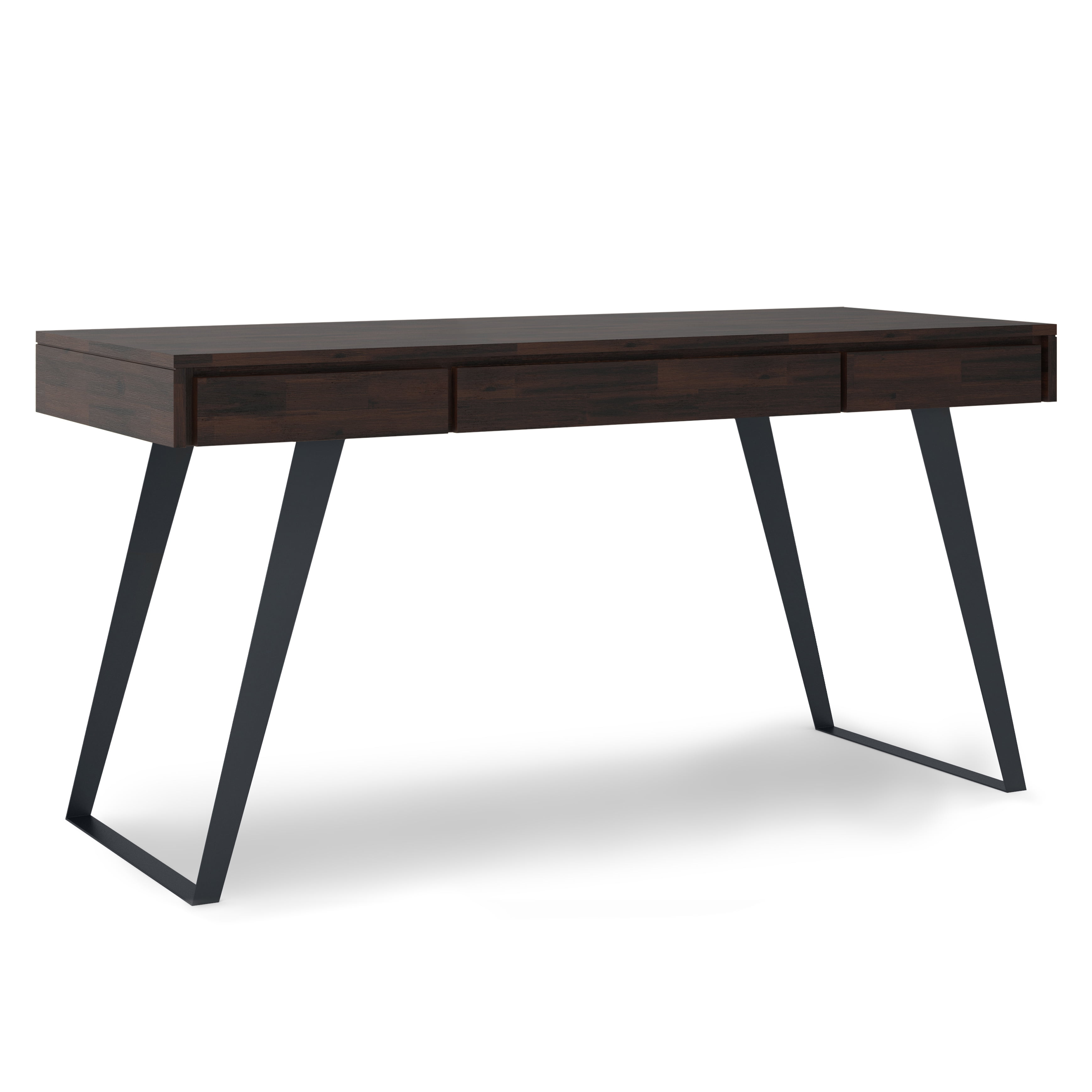 Simpli Home Lowry SOLID ACACIA WOOD Modern Industrial 54 inch Wide Desk ...