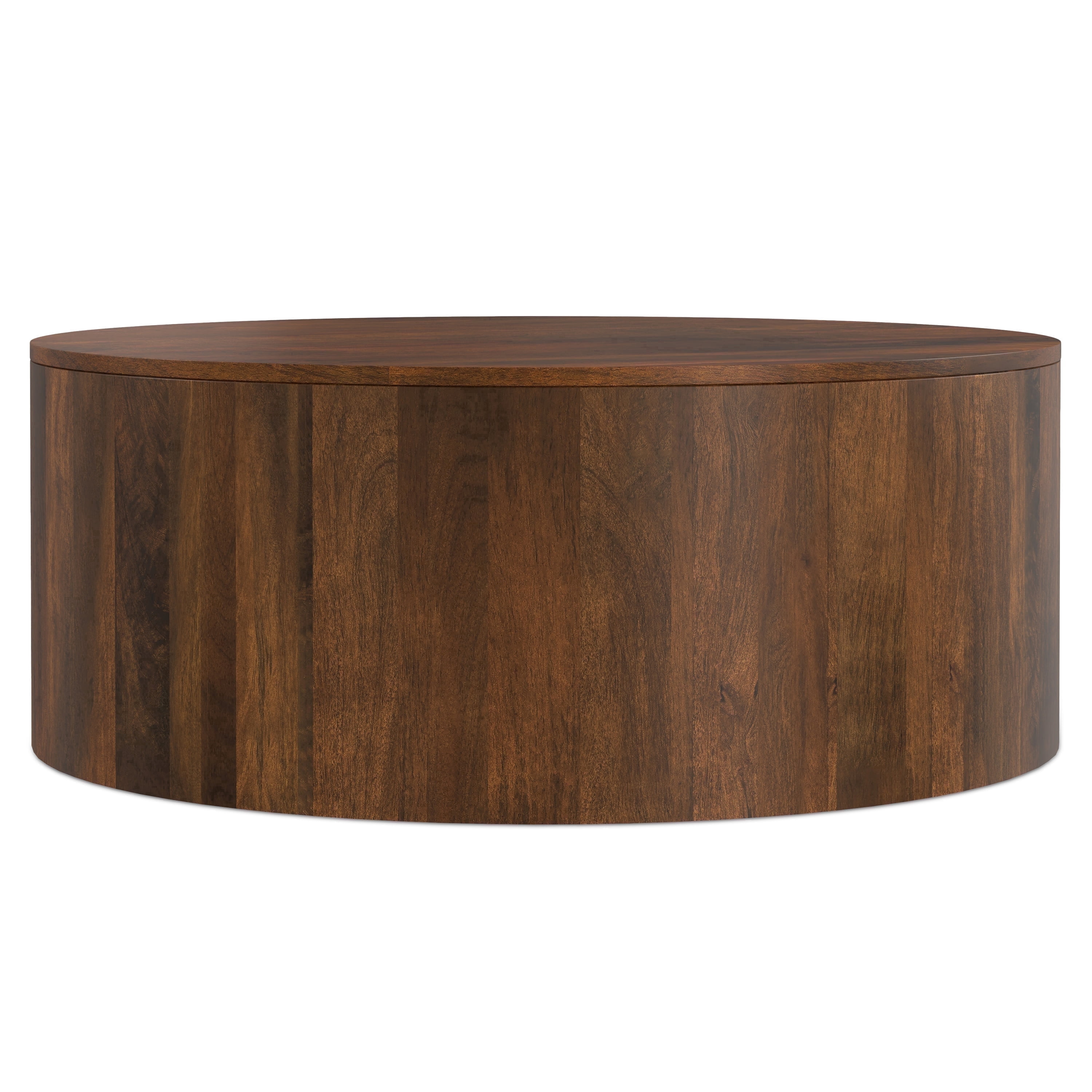 Simpli Home Millbury SOLID MANGO WOOD 36 inch Wide Round Contemporary ...