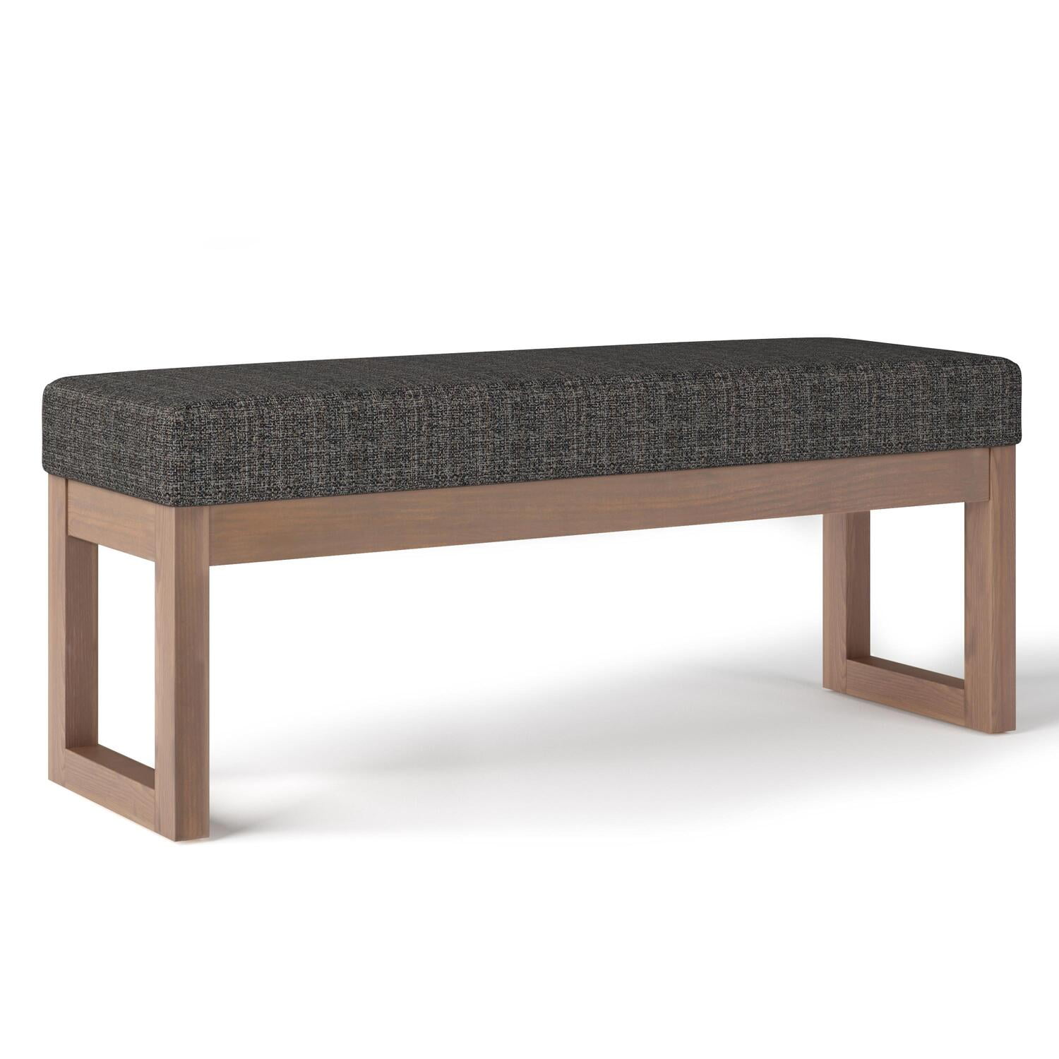 Simpli Home Milltown Large Ottoman Bench-Color:Ebony - Walmart.com