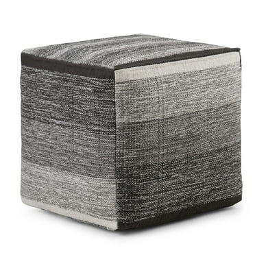 Simpli Home Fredrik Square Pouf - Walmart.com