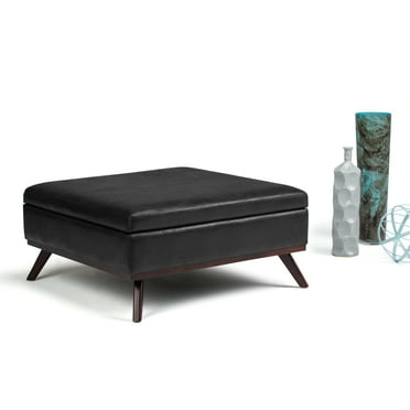Cortesi Home Caroline Tufted Velvet Ottoman, Emerald Green - Walmart.com
