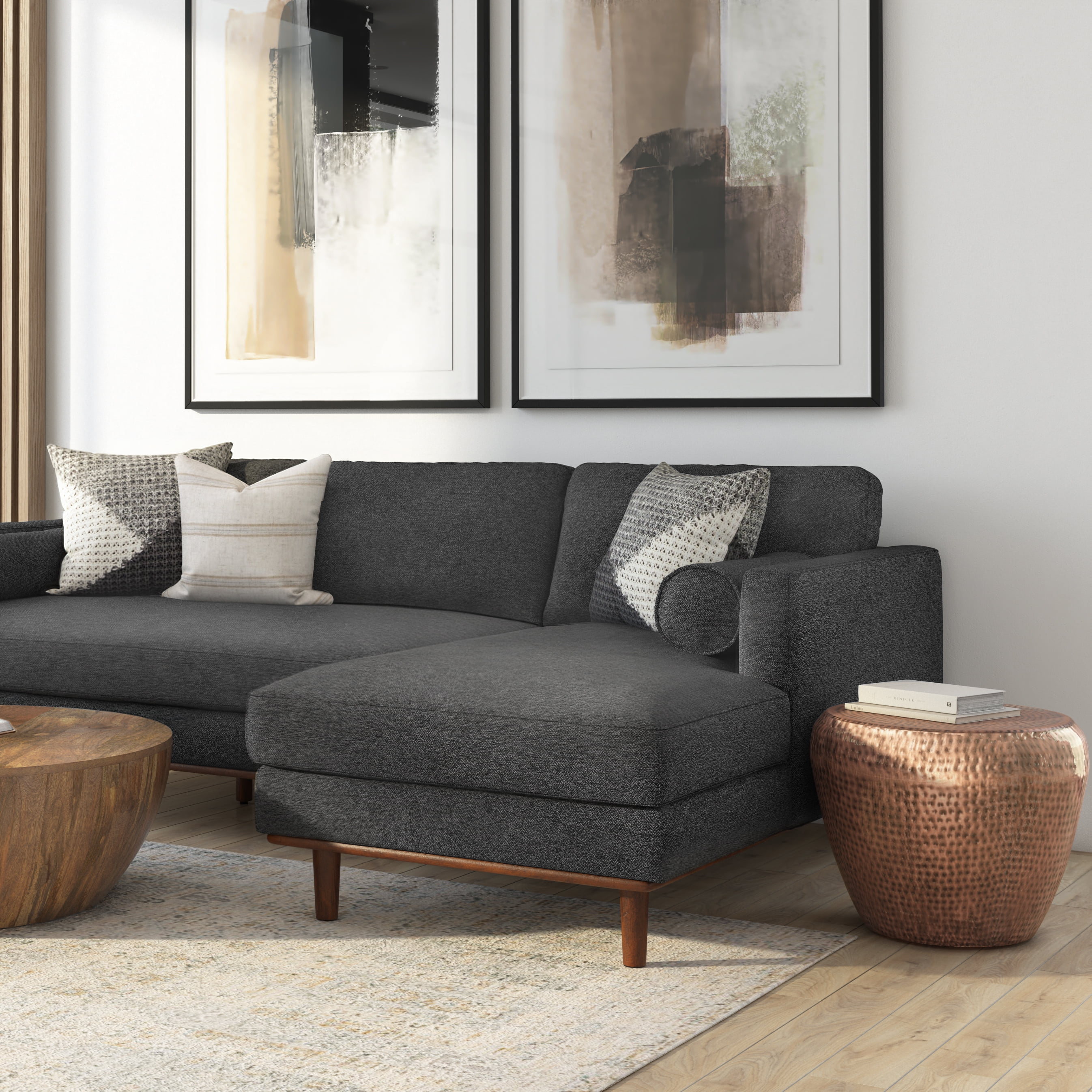 Simpli Home Preston Modern Industrial 22 inch Wide Metal Metal Side ...