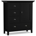 Simpli Home Redmond 39 inch Wide Solid Wood Transitional Medium Storage ...