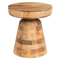 Simpli Home Rolf 16 inch Wide Solid Mango Boho Contemporary End Table ...