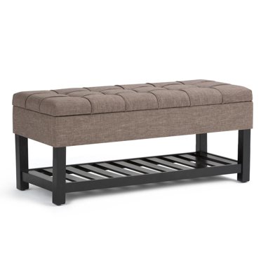 Marr Fabric Storage Ottoman, Multiple Colors - Walmart.com