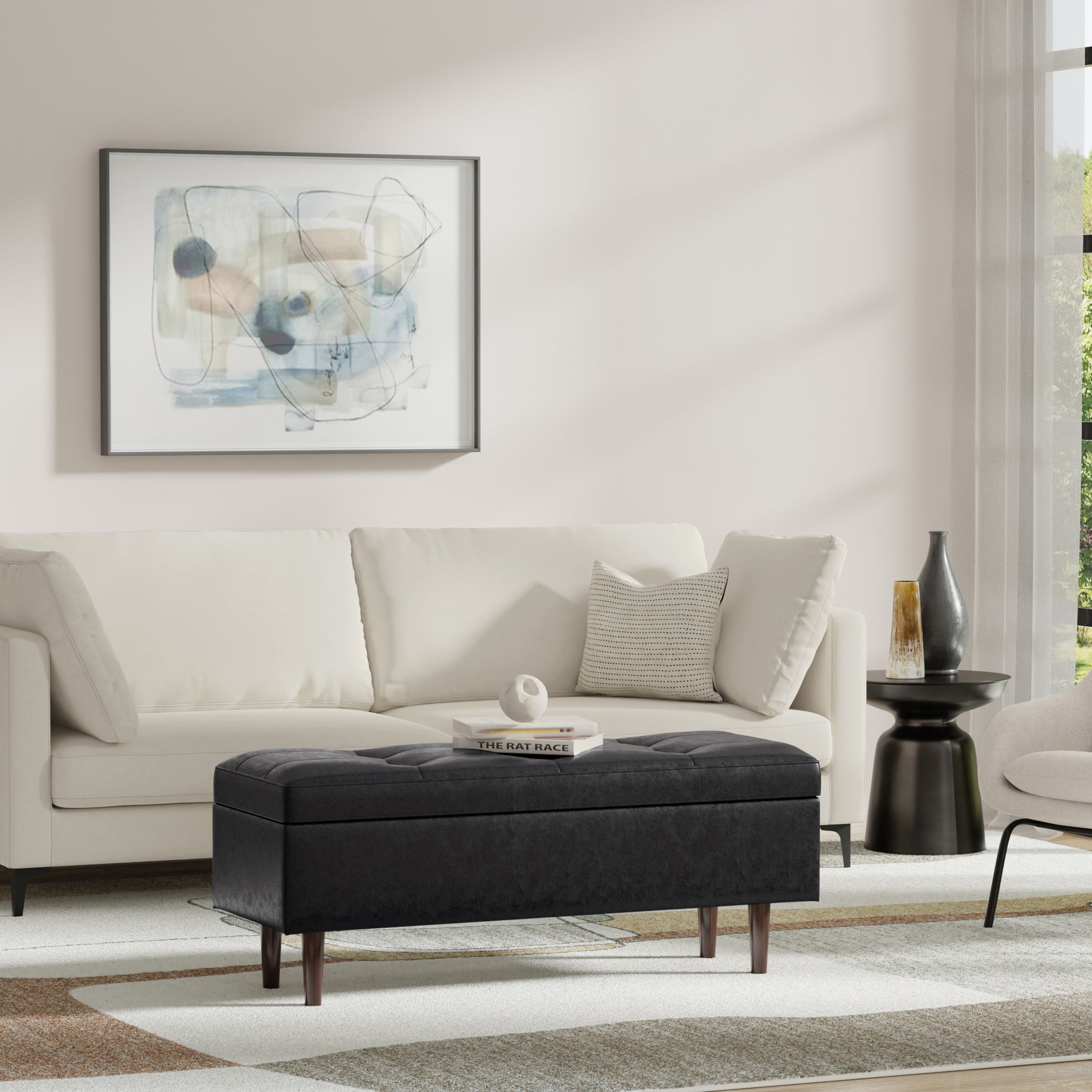 Simpli Home Shay 48 inch Wide Mid Century Modern Rectangle Mid Century ...