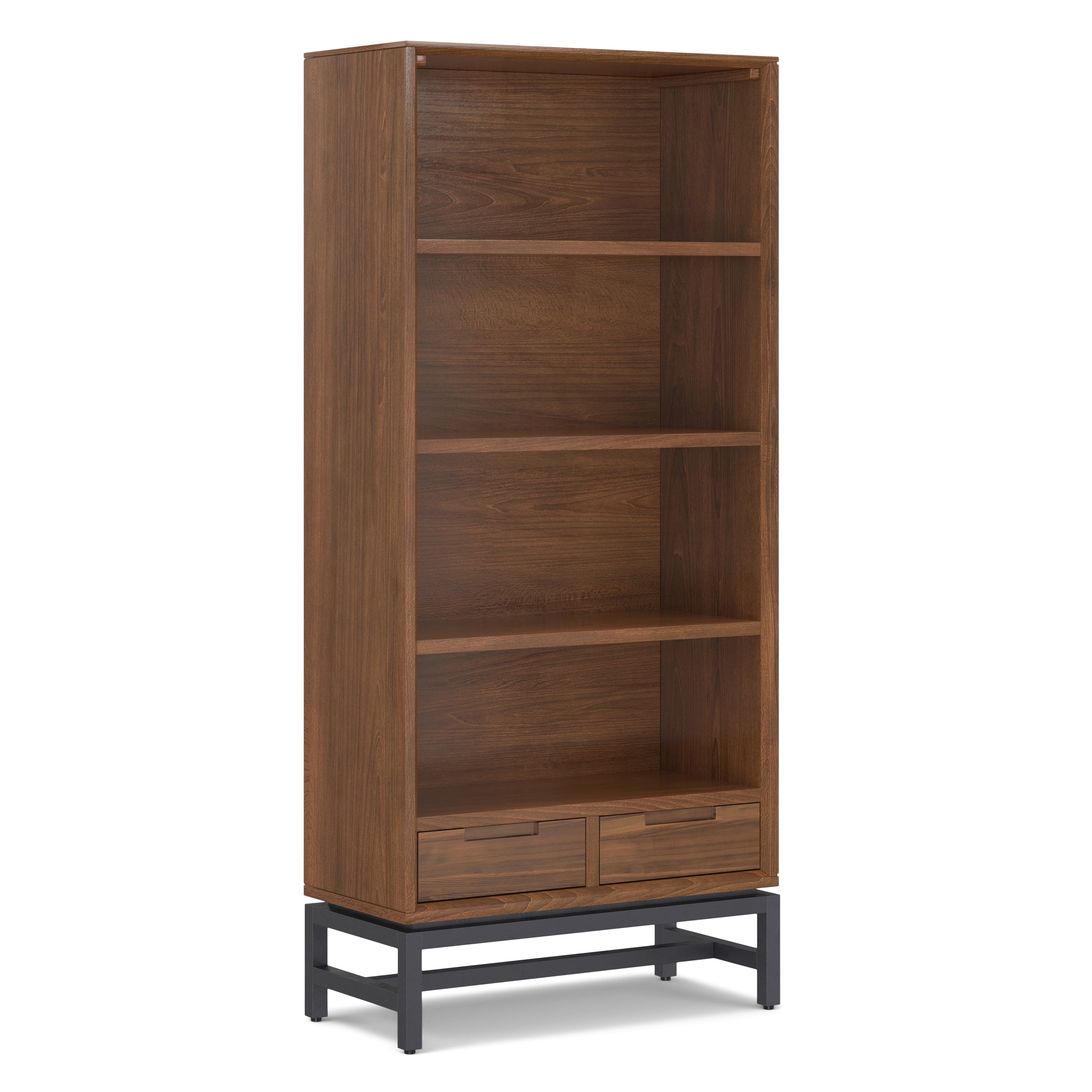 Simpli Home WYNDENHALL Devlin SOLID HARDWOOD and Metal 66x30 inch ...