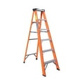 Simpli-Magic 6' Foldable Heavy Duty Fiberglass Step Ladder, Multi-Task ...