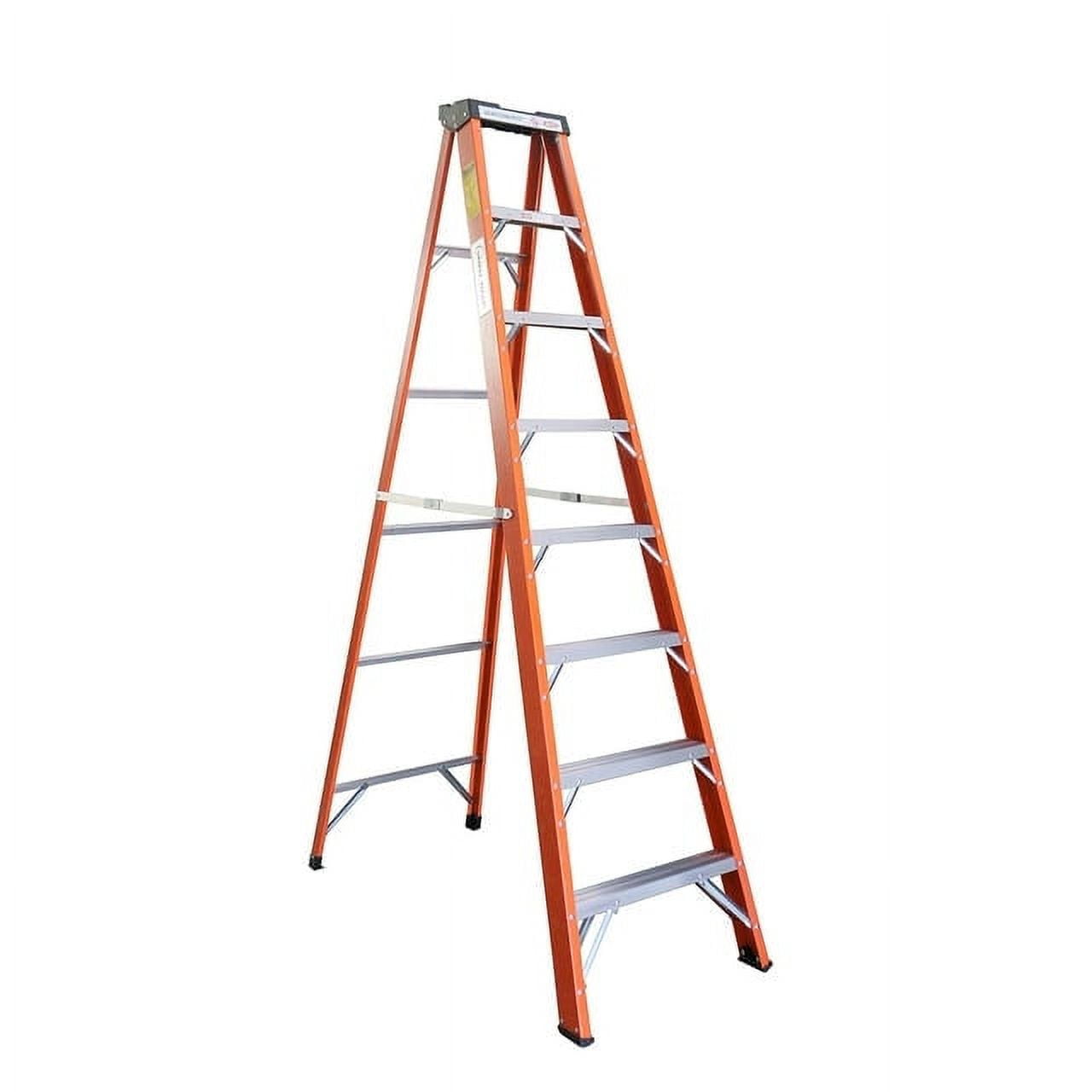 Simpli-Magic 8’ Fiberglass Utility Multi Task Step Ladder, 250-Lb ...