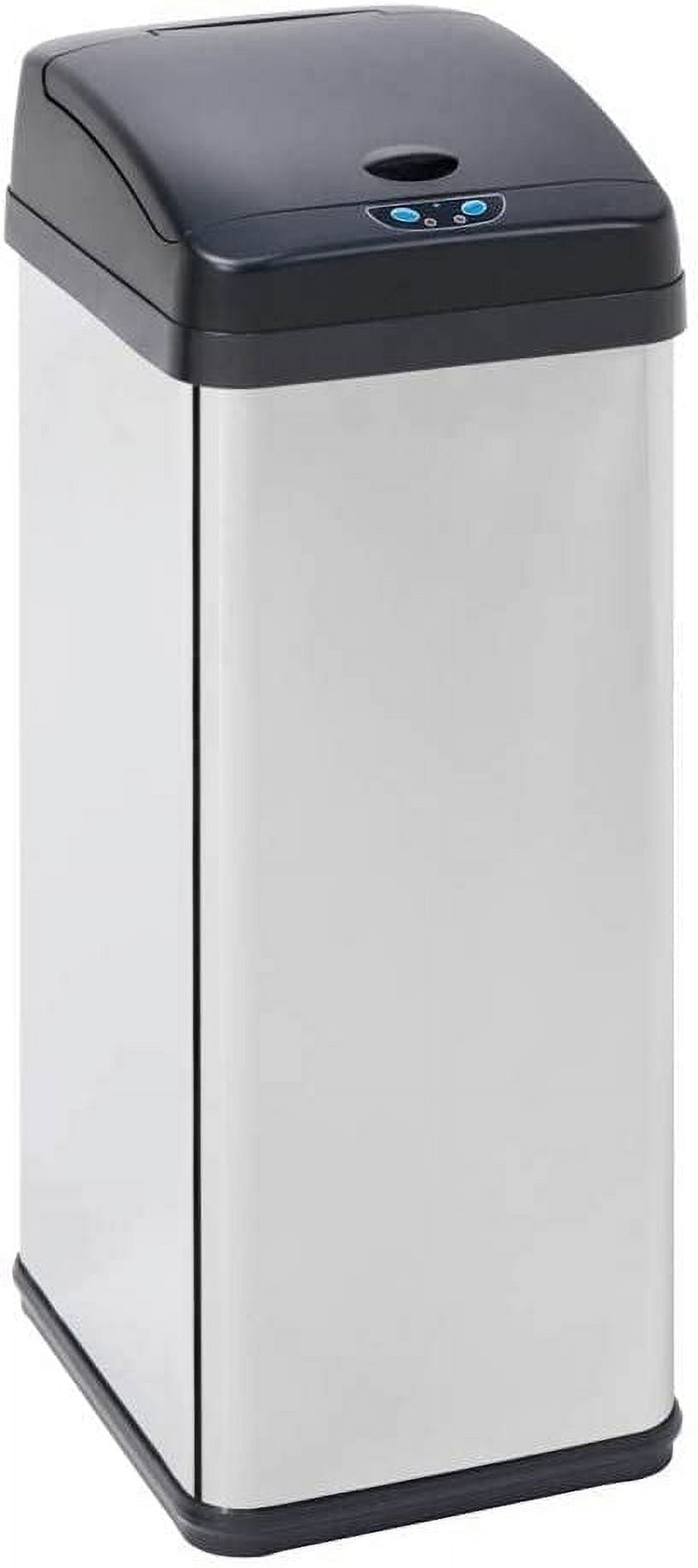 Simpli-Magic 13 Gallon Stainless Steel Automatic Kitchen Garbage Bin, Touchless, Square ...