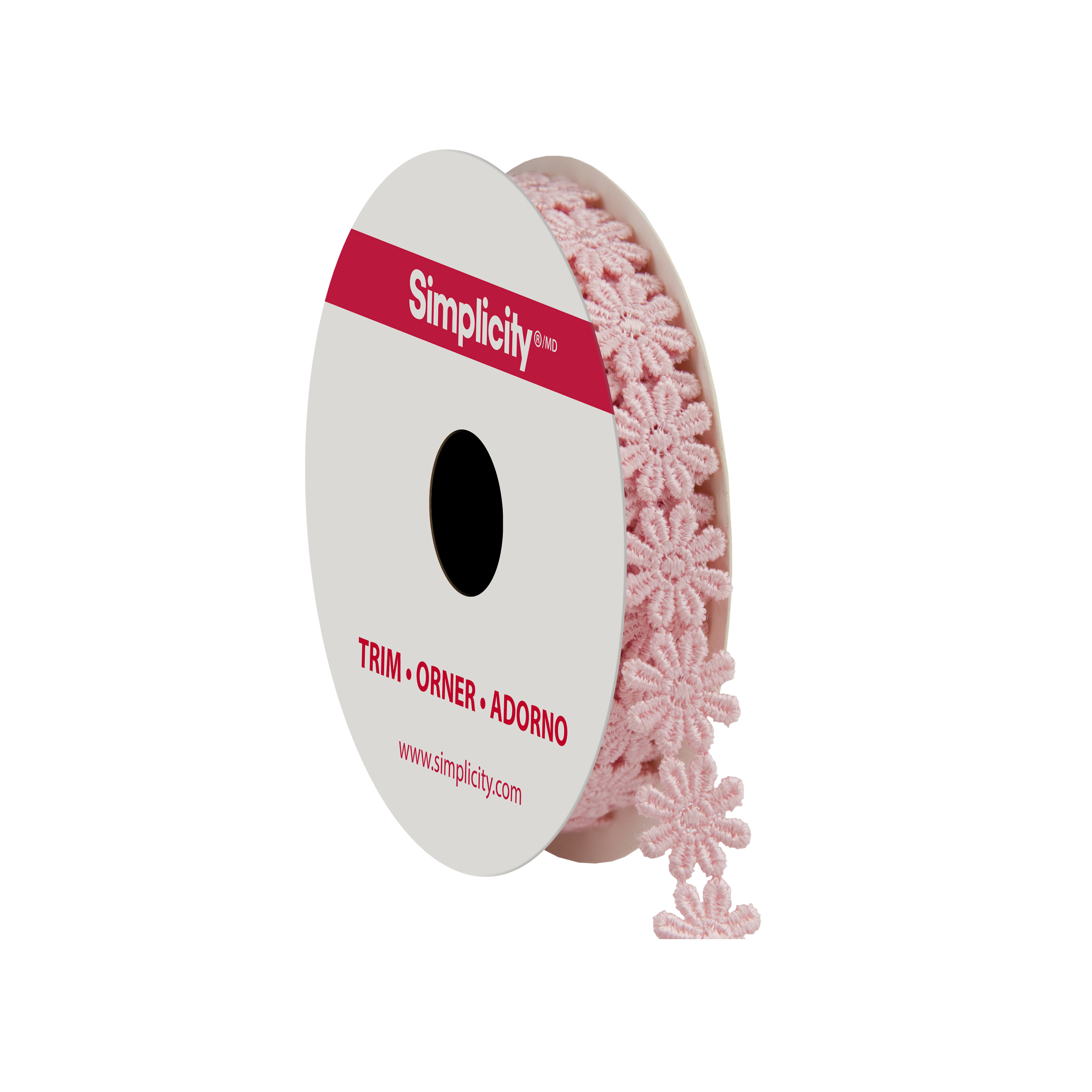 Simplicity 1/2" Daisy Cord Ribbon-Pink - Walmart.com