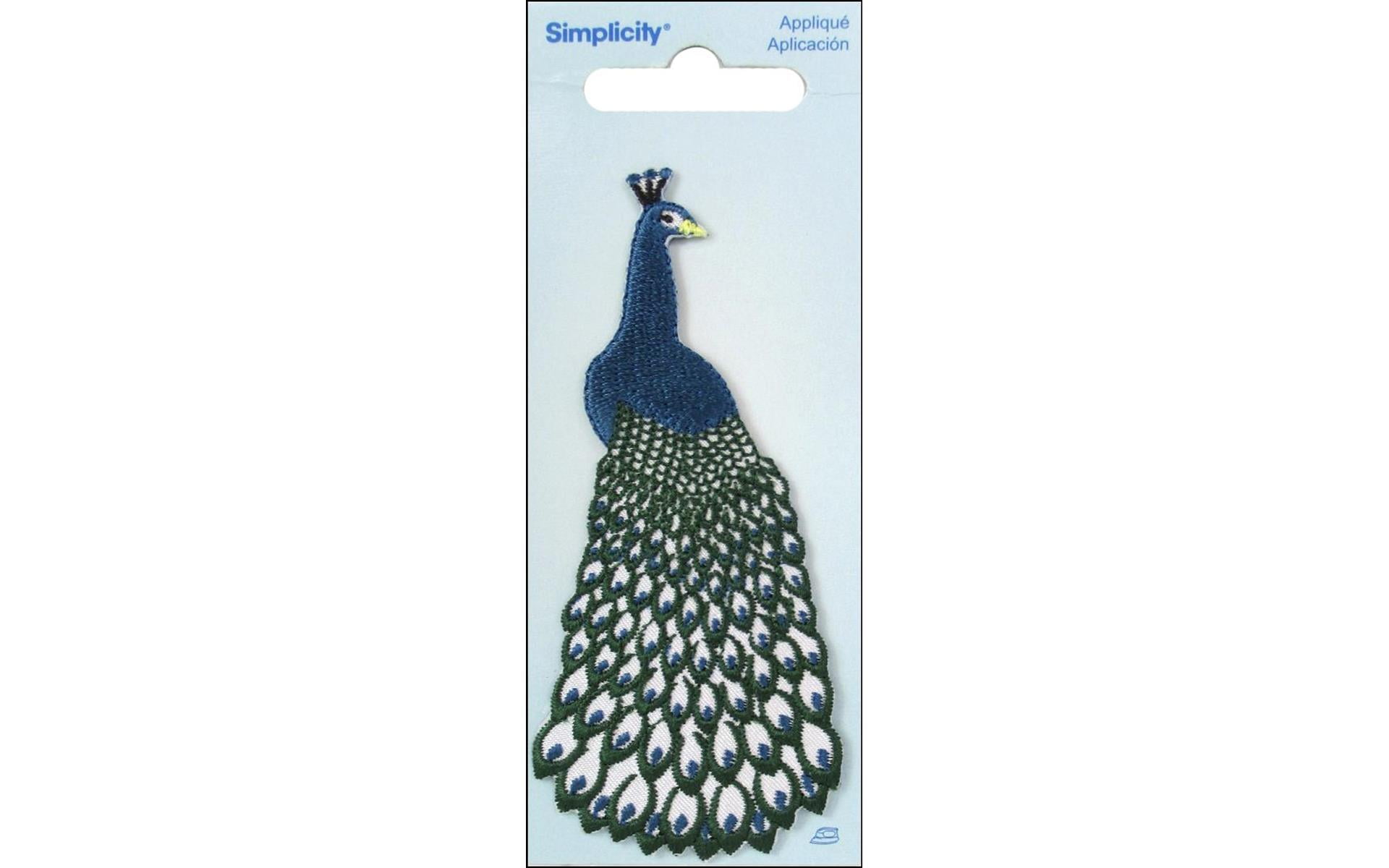 Simplicity Applique Iron On Peacock - Walmart.com