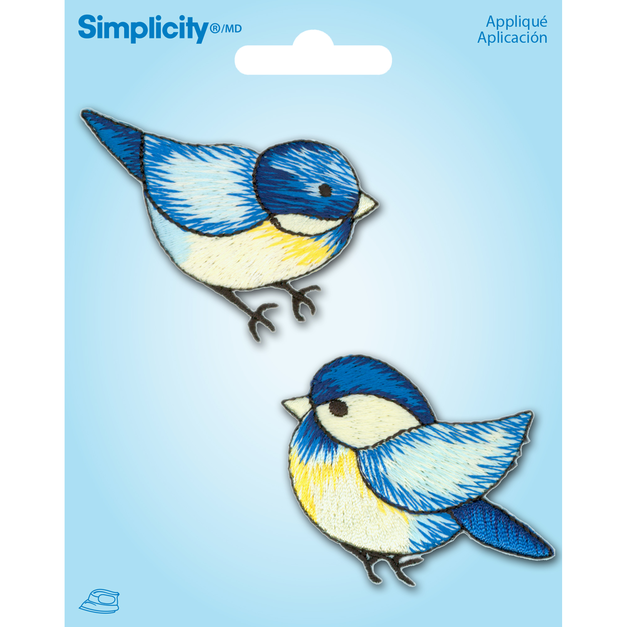 Simplicity Blue Birds Applique, 2 Piece - Walmart.com