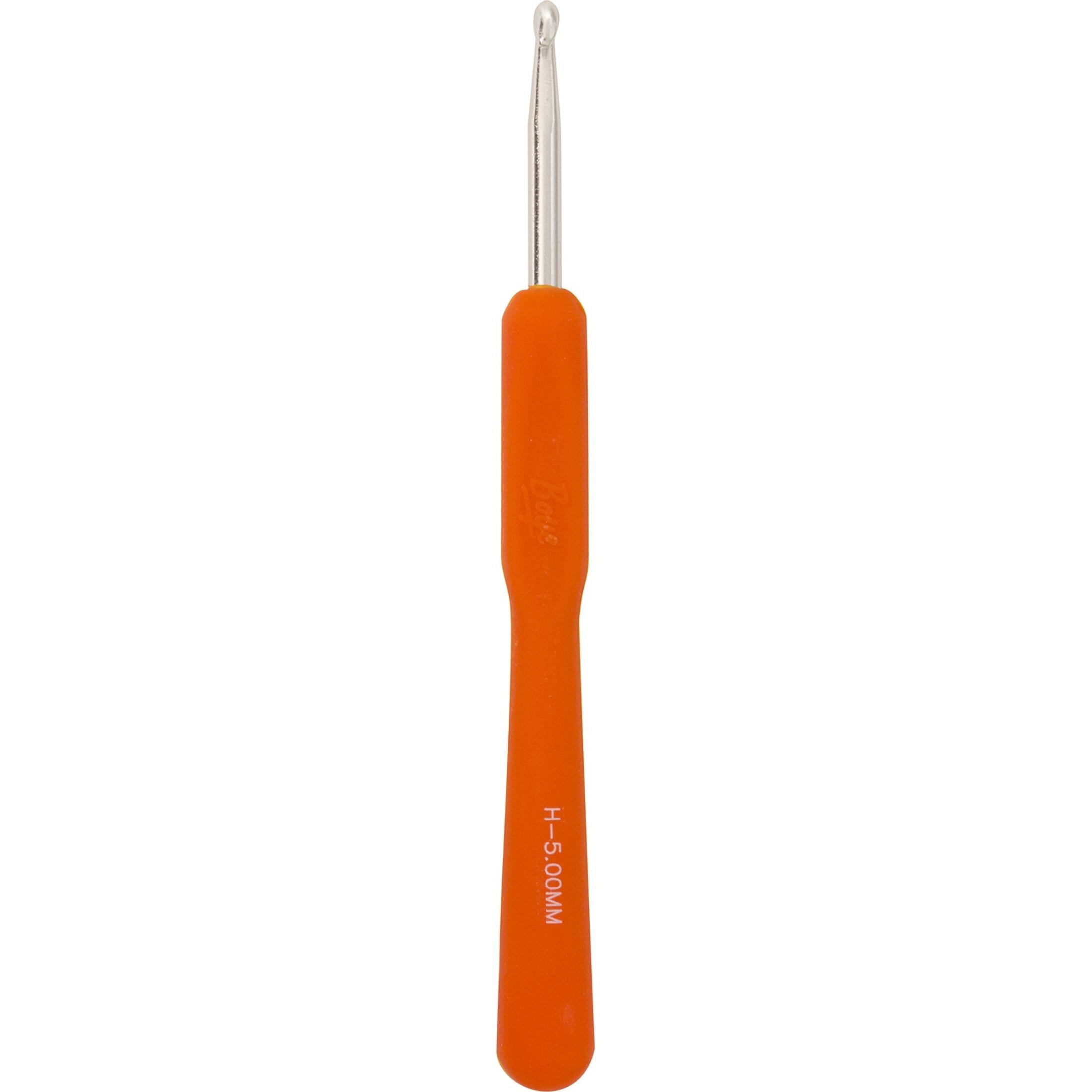 Simplicity Boye Ergonomic Aluminum Crochet Hook, Size H Orange ...