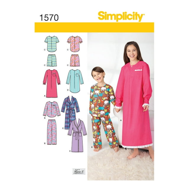Simplicity Child's Size 3-6 Sleepwear Patterns, 1 Each - Walmart.com