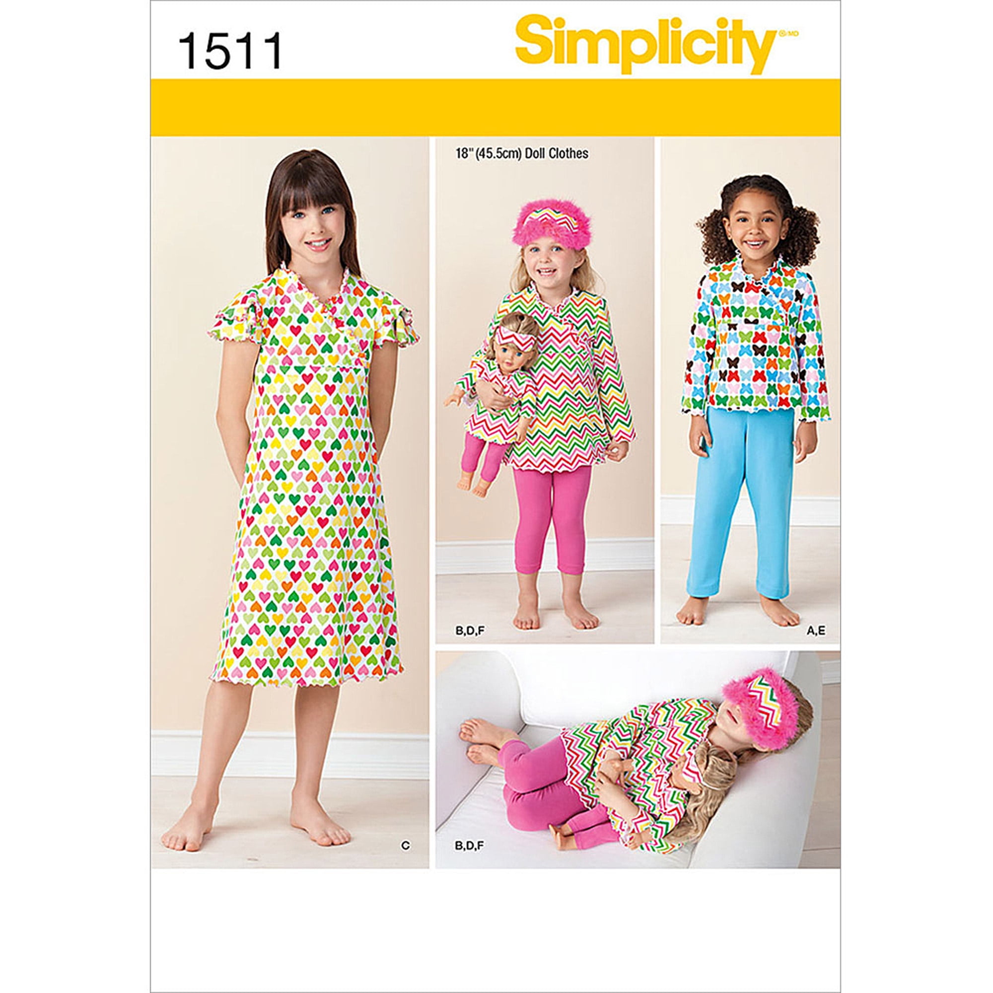 Simplicity Childs' Size 3-8 Sleepwear Pattern, 1 Each - Walmart.com