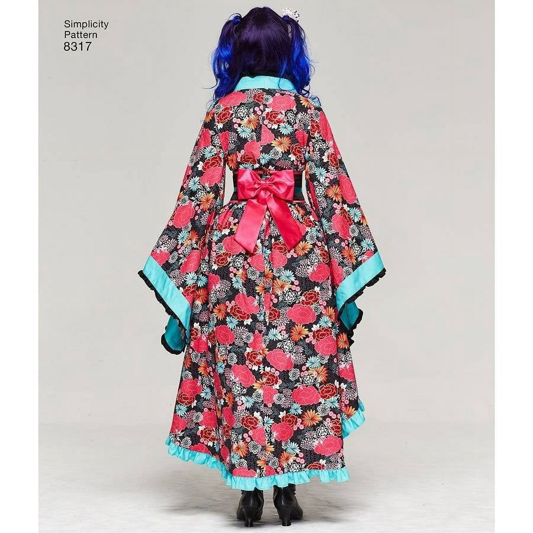 Simplicity Crafts Size 16-24 Kimono Costume Pattern, 1 Each - Walmart.com