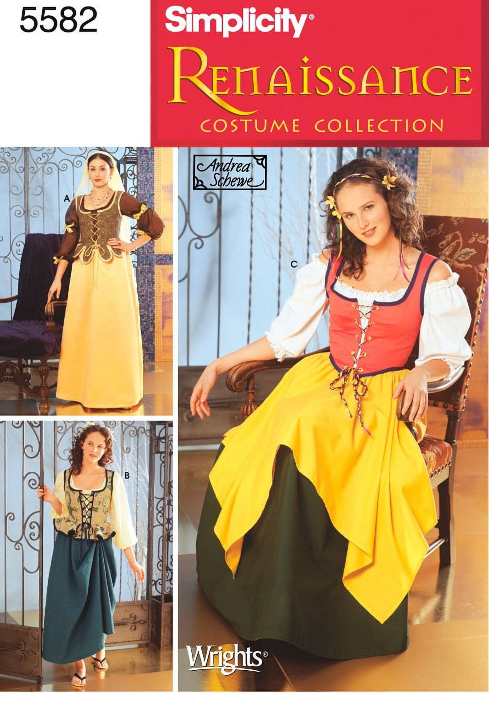 Simplicity Disney Princesses, Snow White & Cinderella Costumes Pattern ...