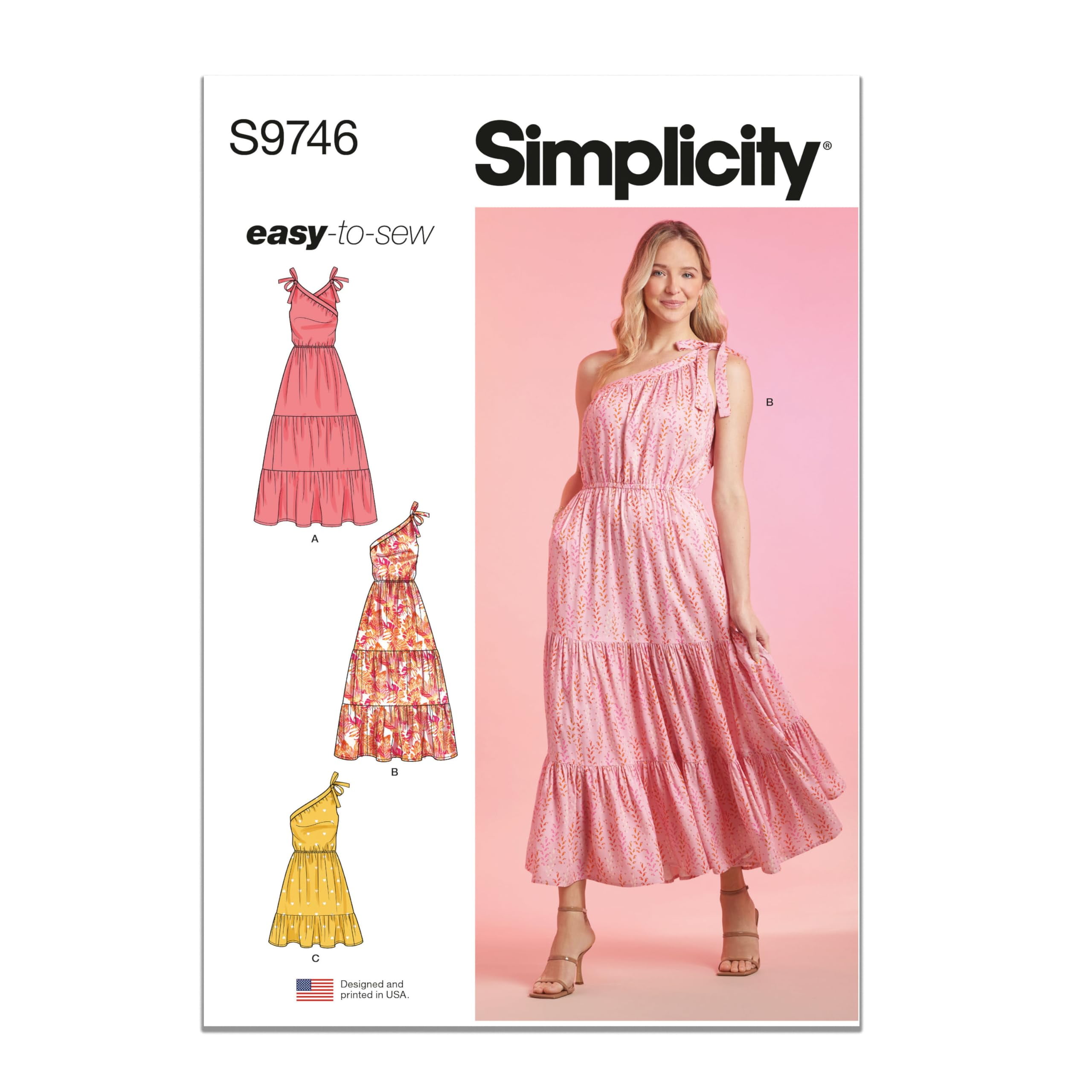 Pattern Blocks Simplicity S9886 Misses' Fitted Color Block Dress ...