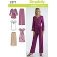 Simplicity Easy-to-Sew Pattern 2371 Women's Dress or Tunic and Pants in ...