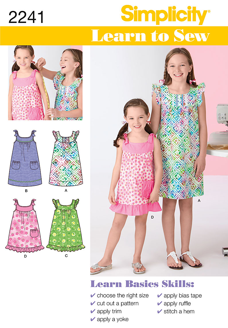 Simplicity Girl's Size 7-14 Dress Pattern, 1 Each - Walmart.com