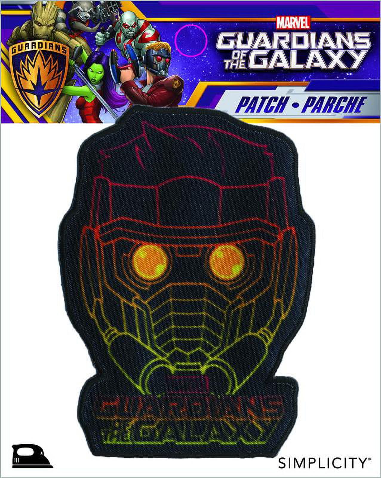Simplicity Marvel Guardians of the Galaxy Star Lord Iron-on Applique ...