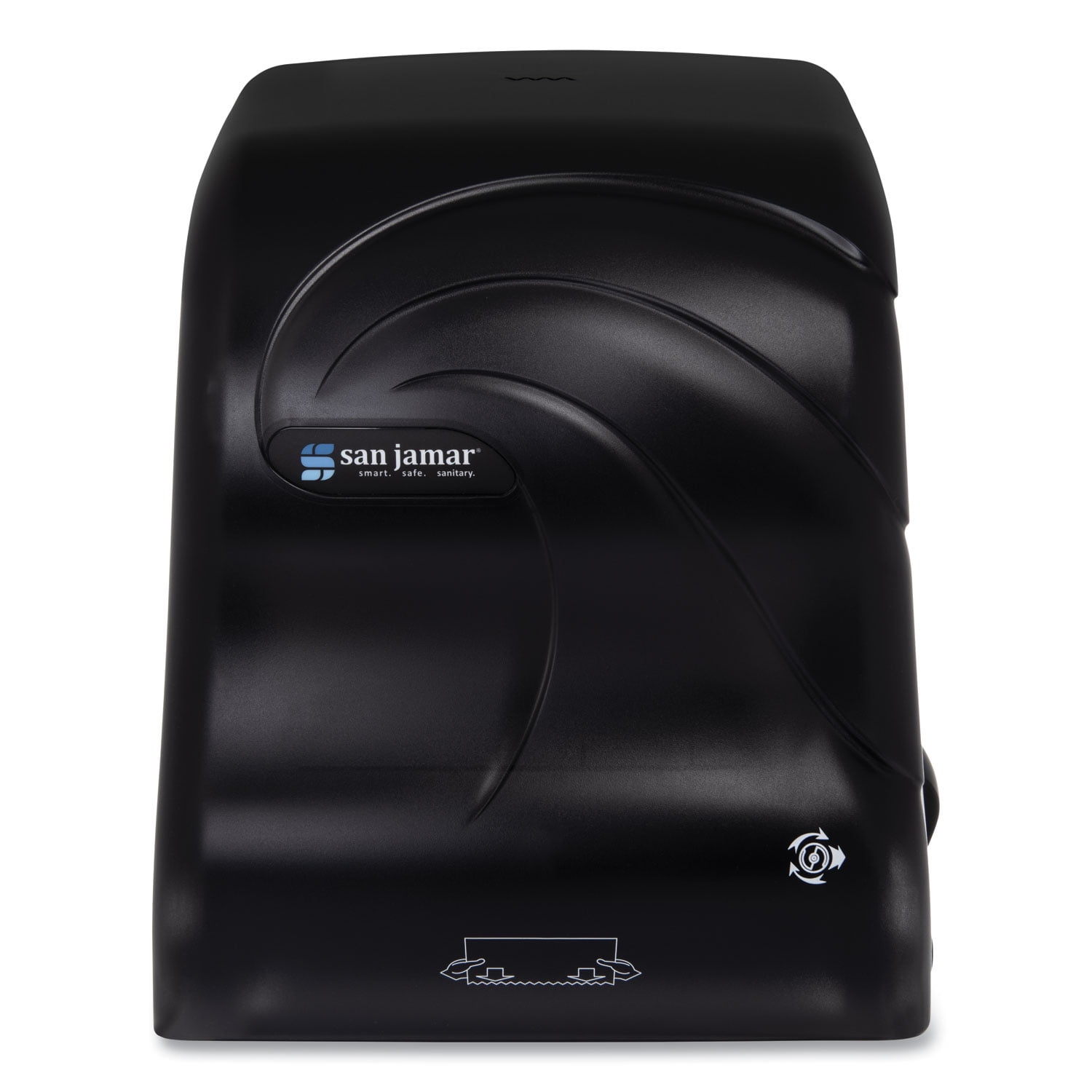 Simplicity Mechanical Roll Towel Dispenser 12.38 x 9.5 x 14.63 Black ...