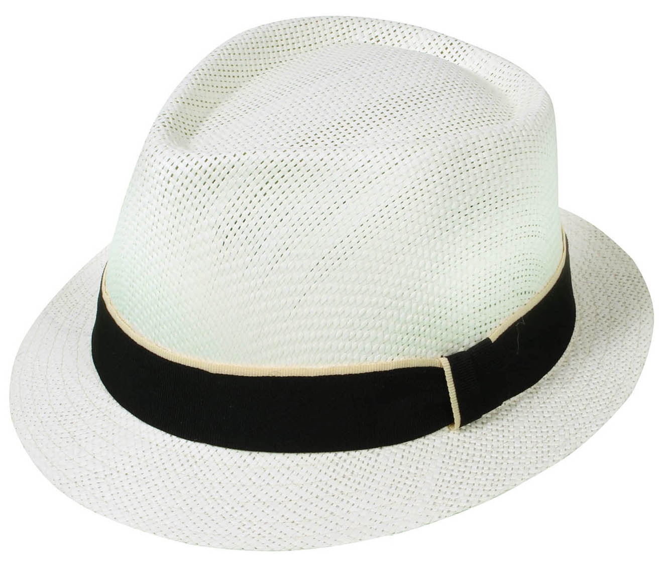 Simplicity Mens Summer Cool Straw Fedora Hat, 743_Ivory S/M - Walmart.com