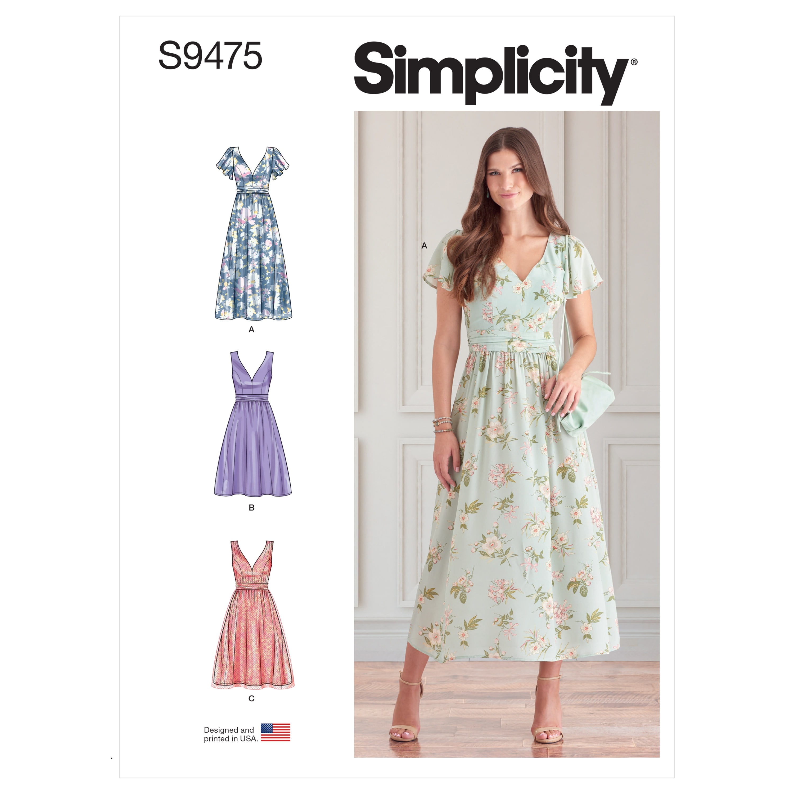 Simplicity Misses Dresses-6-8-10-12-14 - Walmart.com