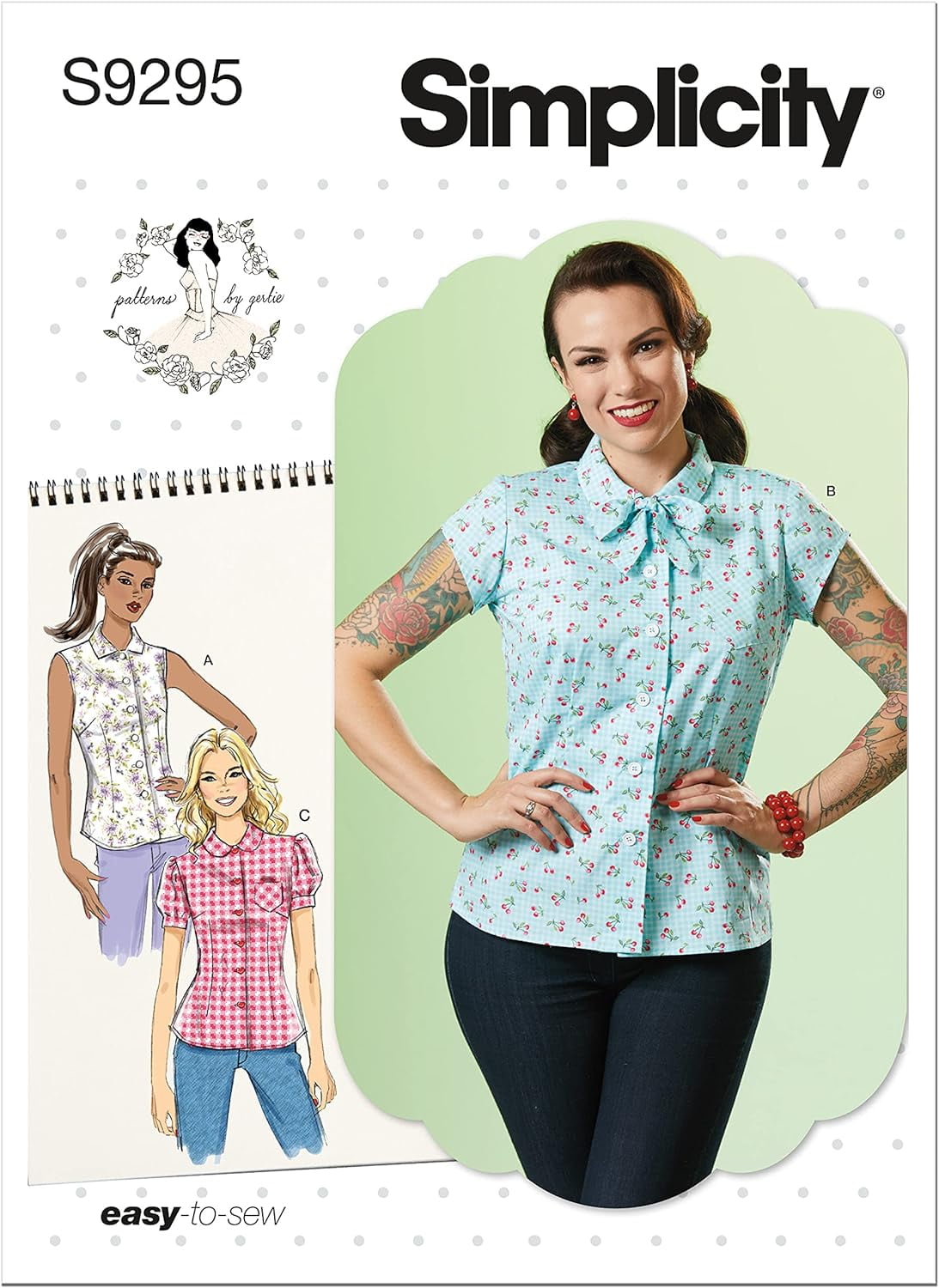 Simplicity Misses' Loose-Fitting Button Front Top Packet, Code 9295 ...