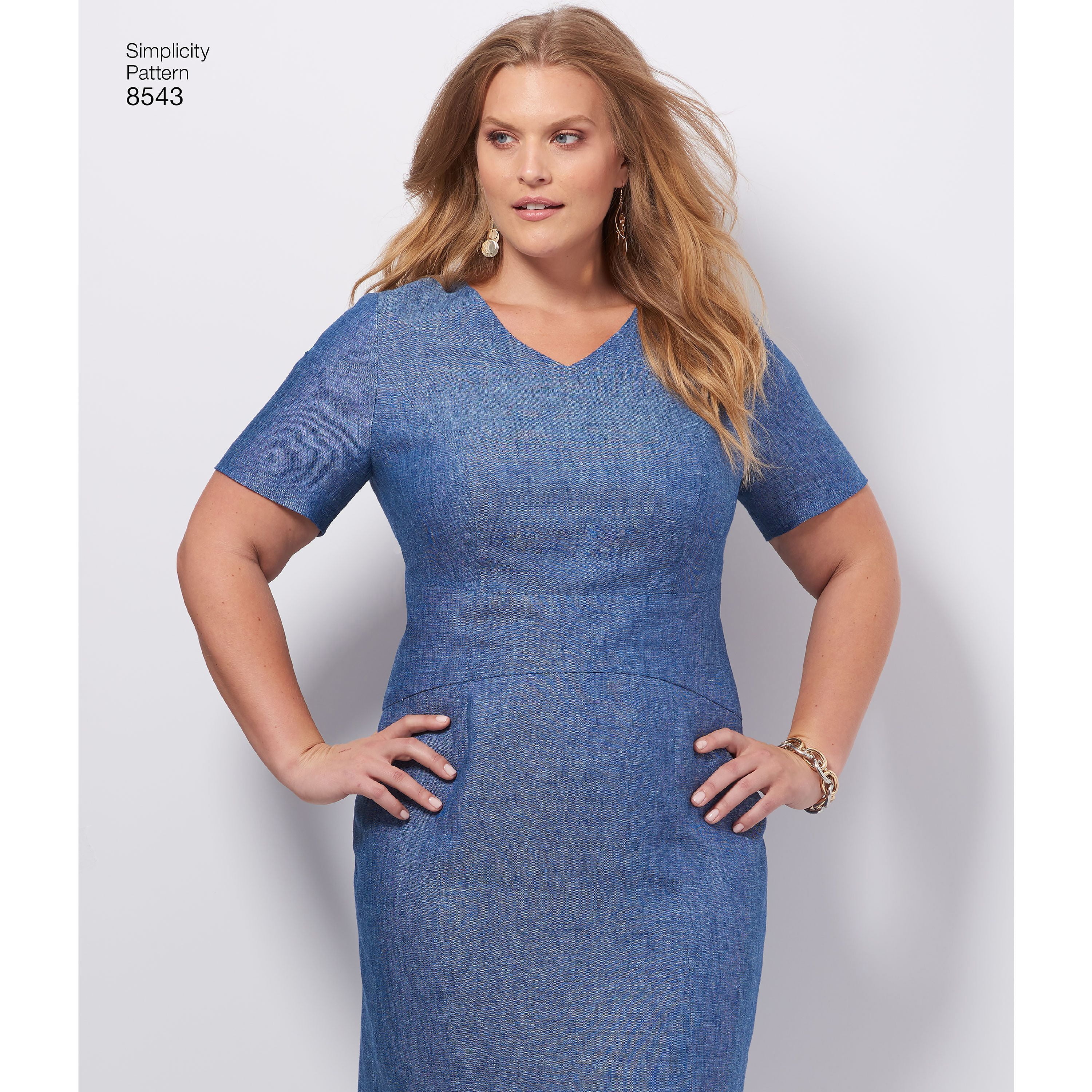 Simplicity Misses' Plus Size 20W-28W Amazing Fit Dress Pattern, 1 Each ...