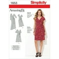 Simplicity Misses' Plus Size 20W-28W Amazing Fit Knit Dress Pattern, 1 ...