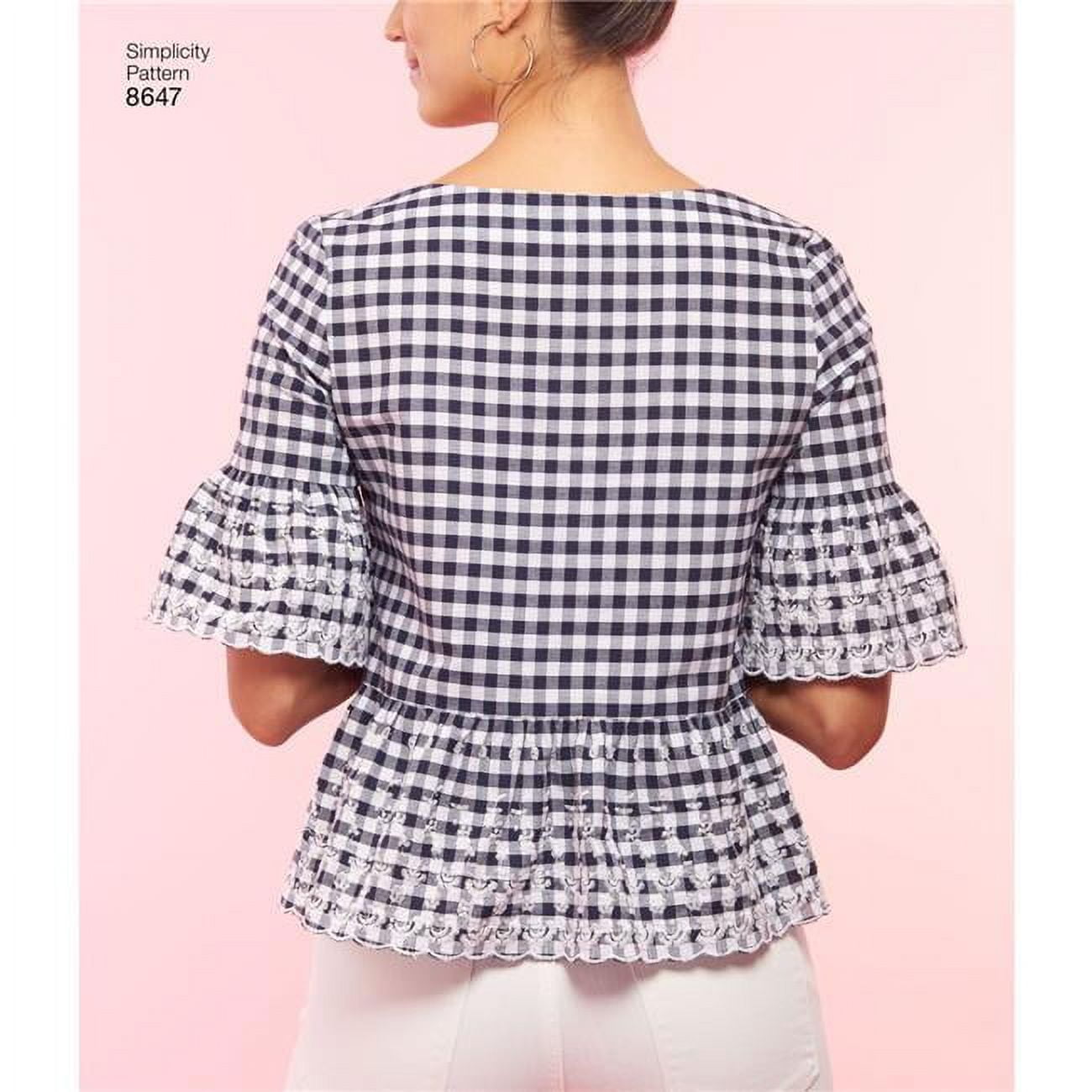 Simplicity Misses' Size 10-18 Easy-To-Sew Top with Variations Pattern ...