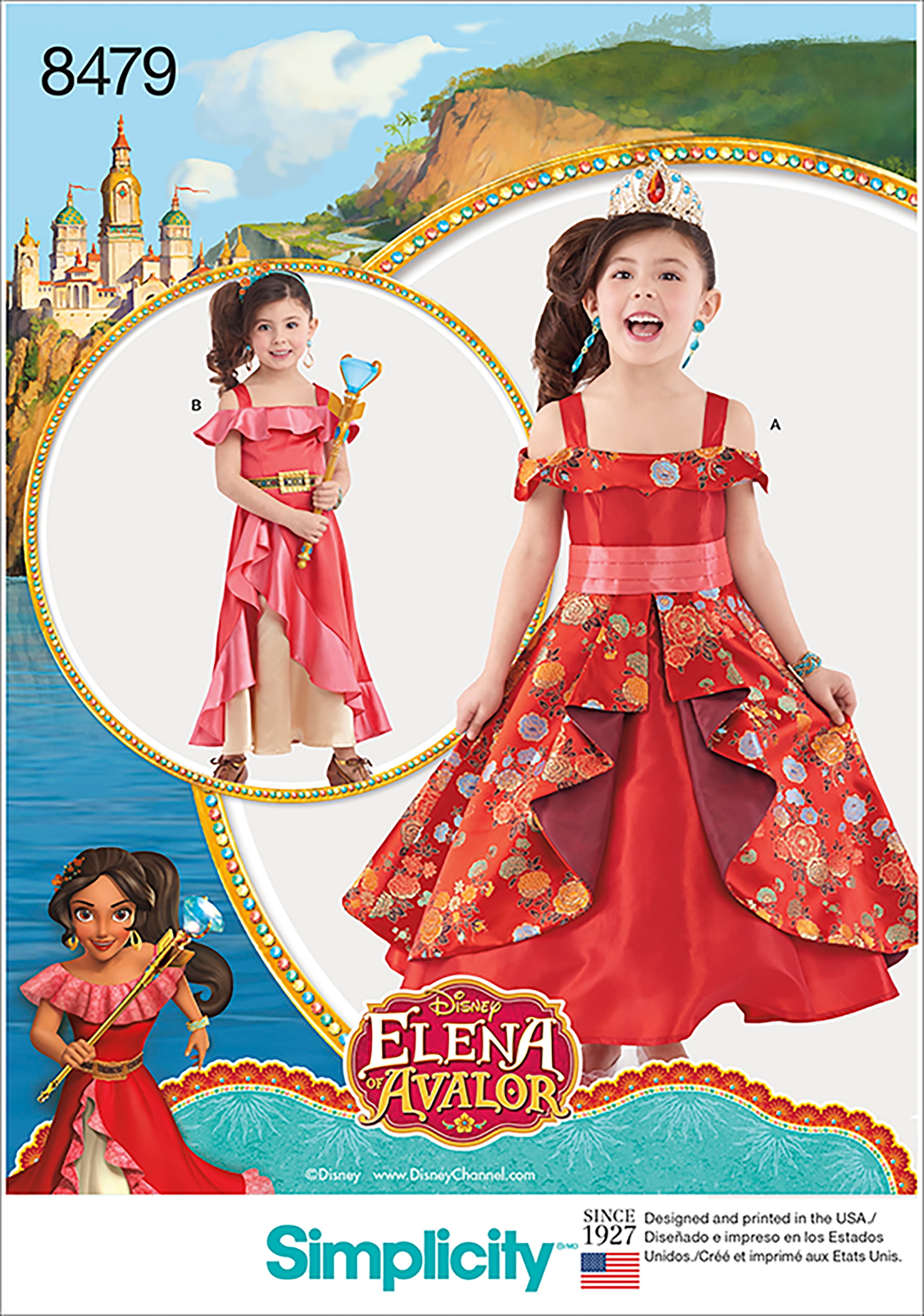 Simplicity Misses' Size 3-8 Disney Elena Costume Pattern, 1 Each ...