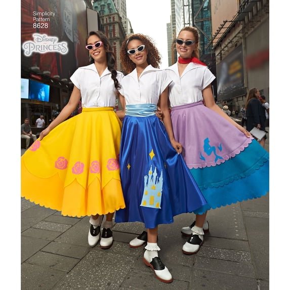 Simplicity Misses' Size 6-14 Disney Character Skirts Pattern, 1 Each ...