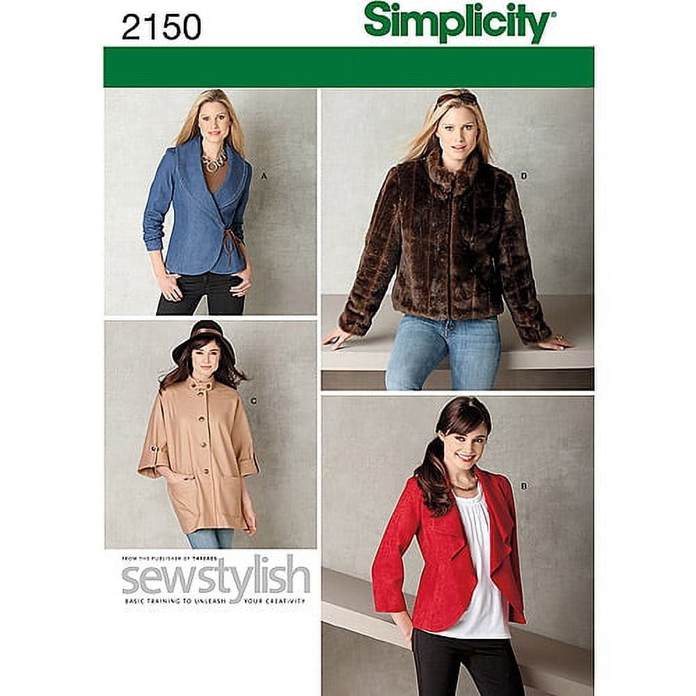 Simplicity Misses' Size 6-14 Jackets & Coats Pattern, 1 Each - Walmart.com