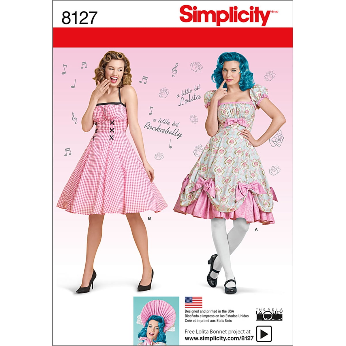 Simplicity Misses' Size 8-16 Rockabilly Dress Pattern, 1 Each - Walmart.com