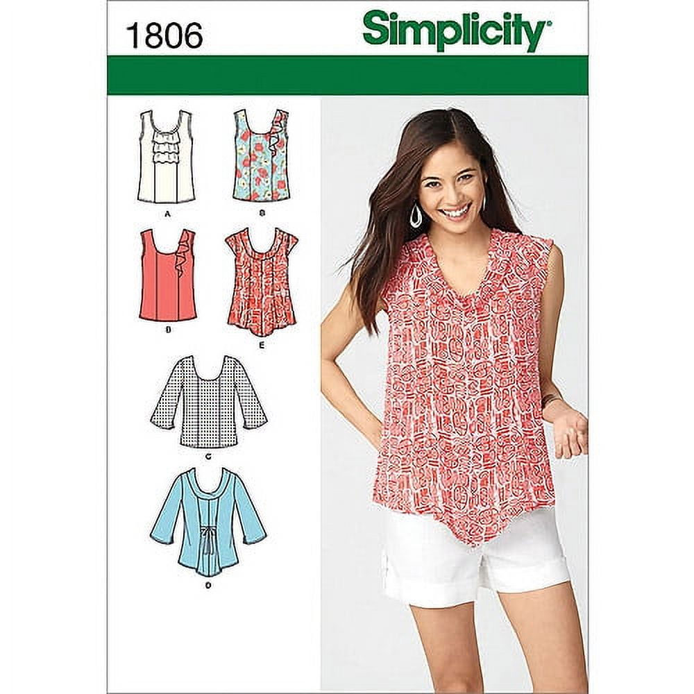 Simplicity Misses' Tops & Vests Pattern, 1 Each - Walmart.com