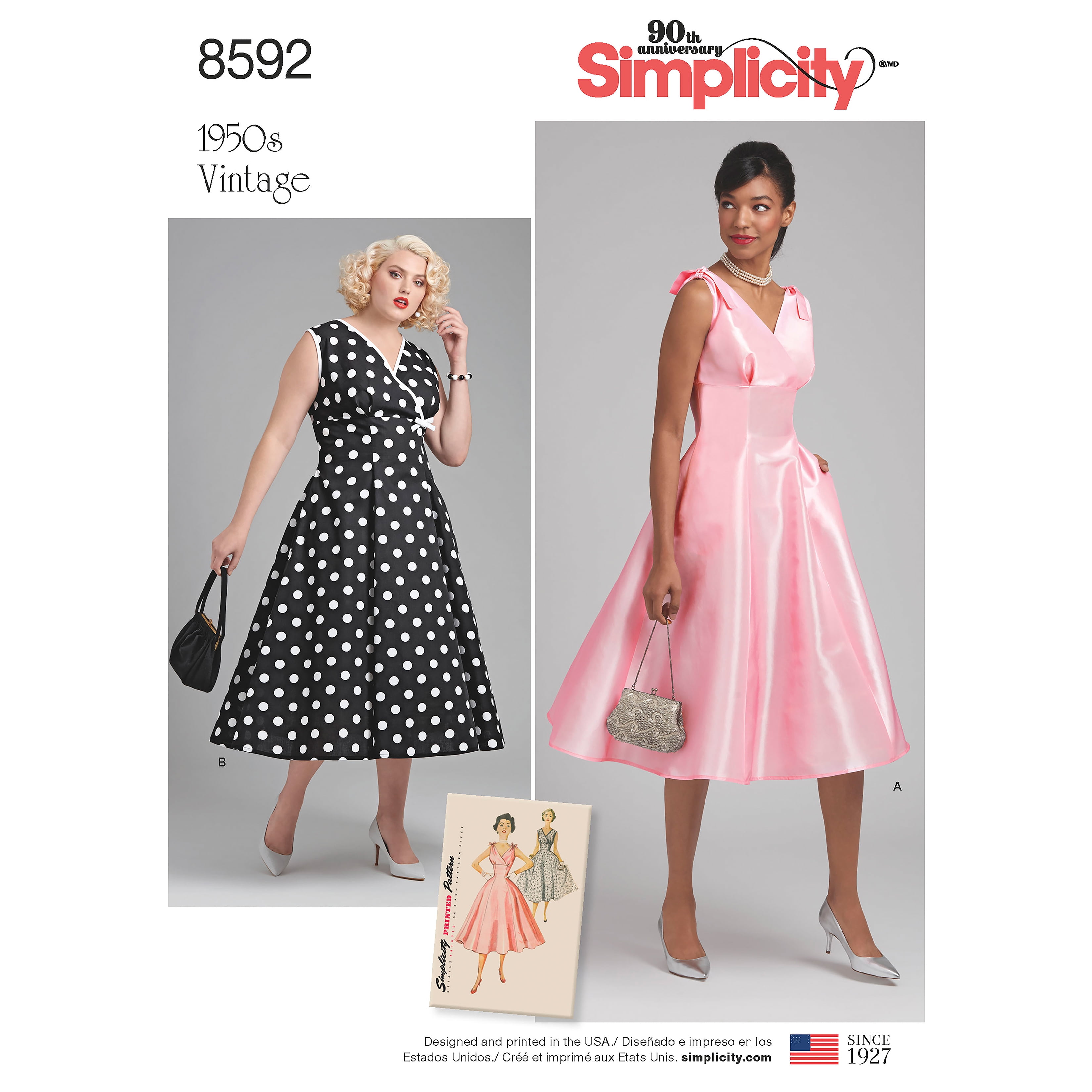 Simplicity Misses' & Women's Size 10-18 Vintage Dress Pattern, 1 Each ...
