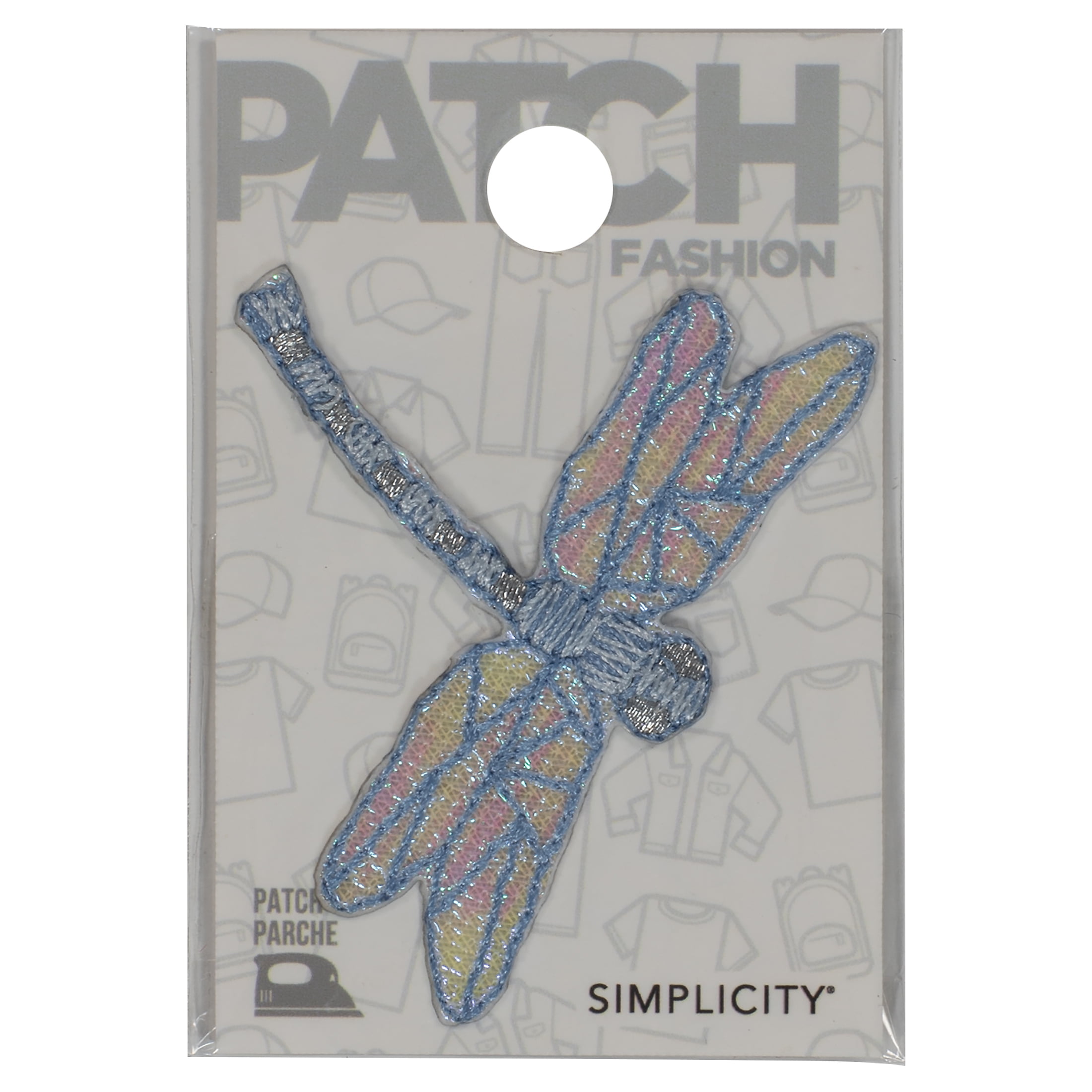 Simplicity Multicolor Polyester Dragonfly Fashion Iron-on Applique ...