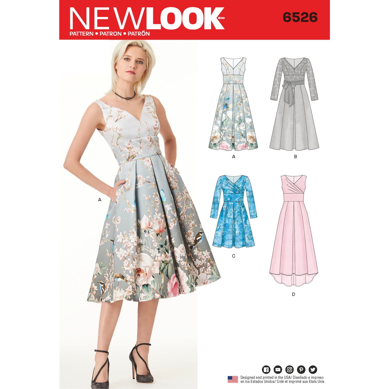 Simplicity New Look Miss Drop Shoulder Dress Patterns, 1 Each - Walmart.com